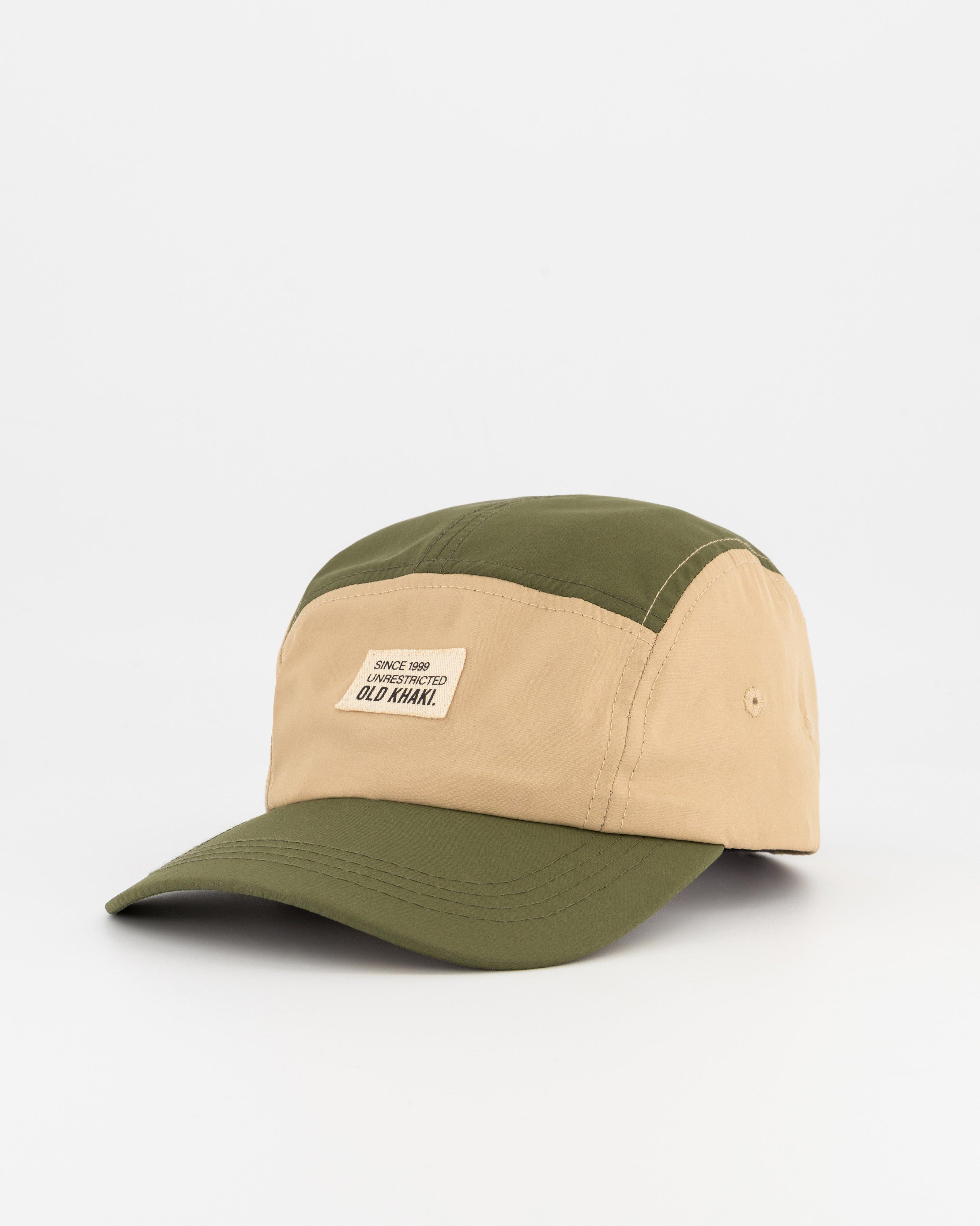 Men’s Landro Colour-Block Utility Peak Cap | Old Khaki