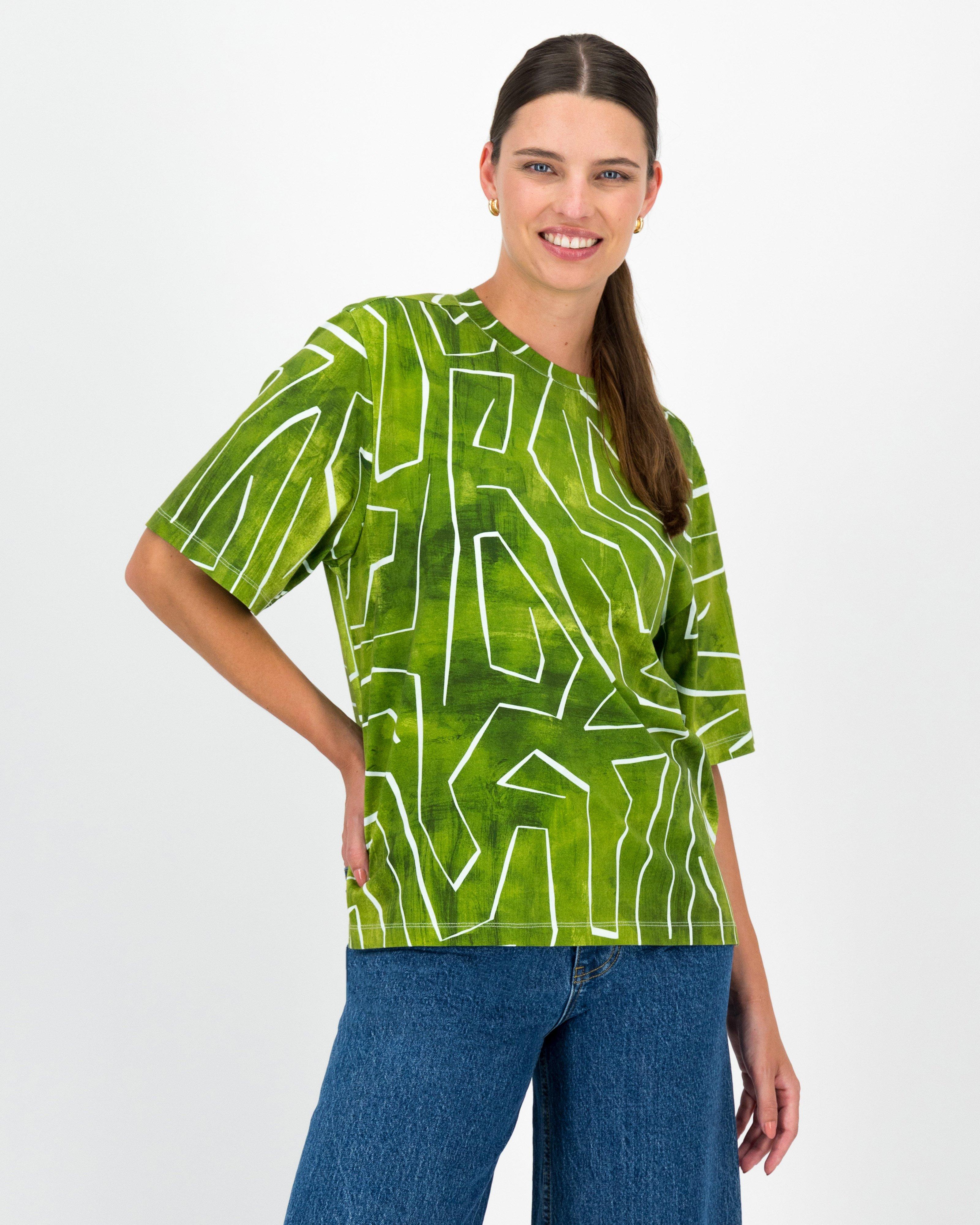 Grayson Printed Tee - Poetry Clothing Store