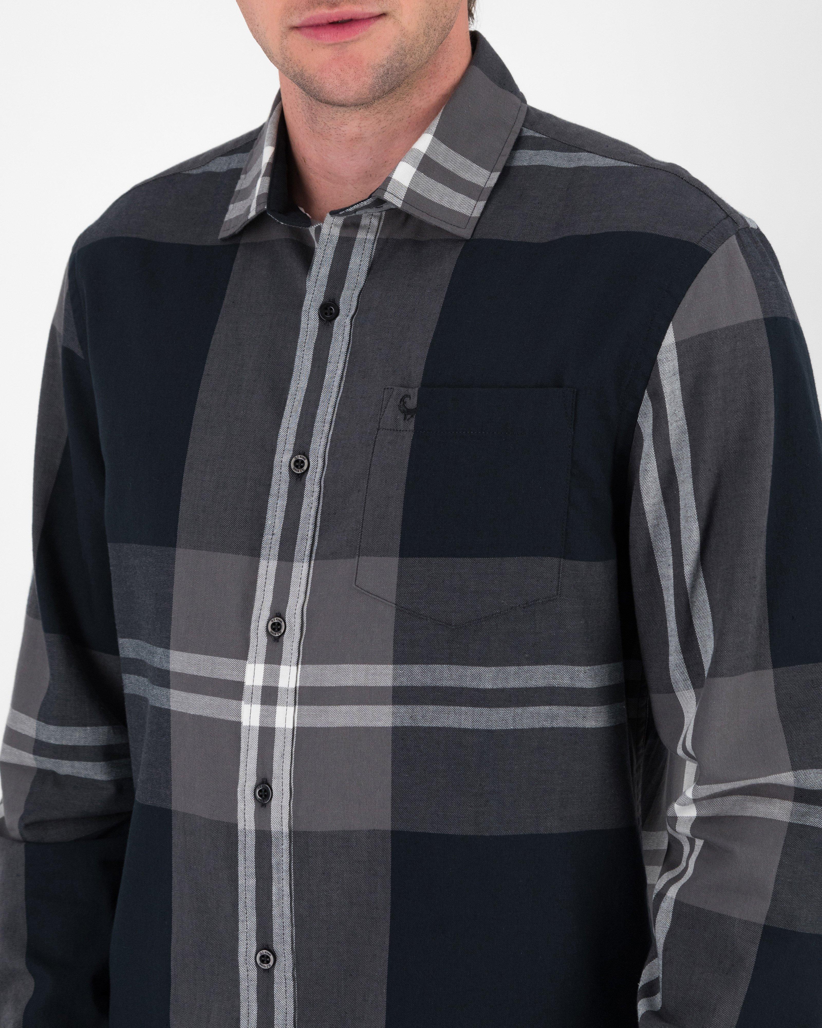Men’s Jase Monochrome Check Shacket | Old Khaki