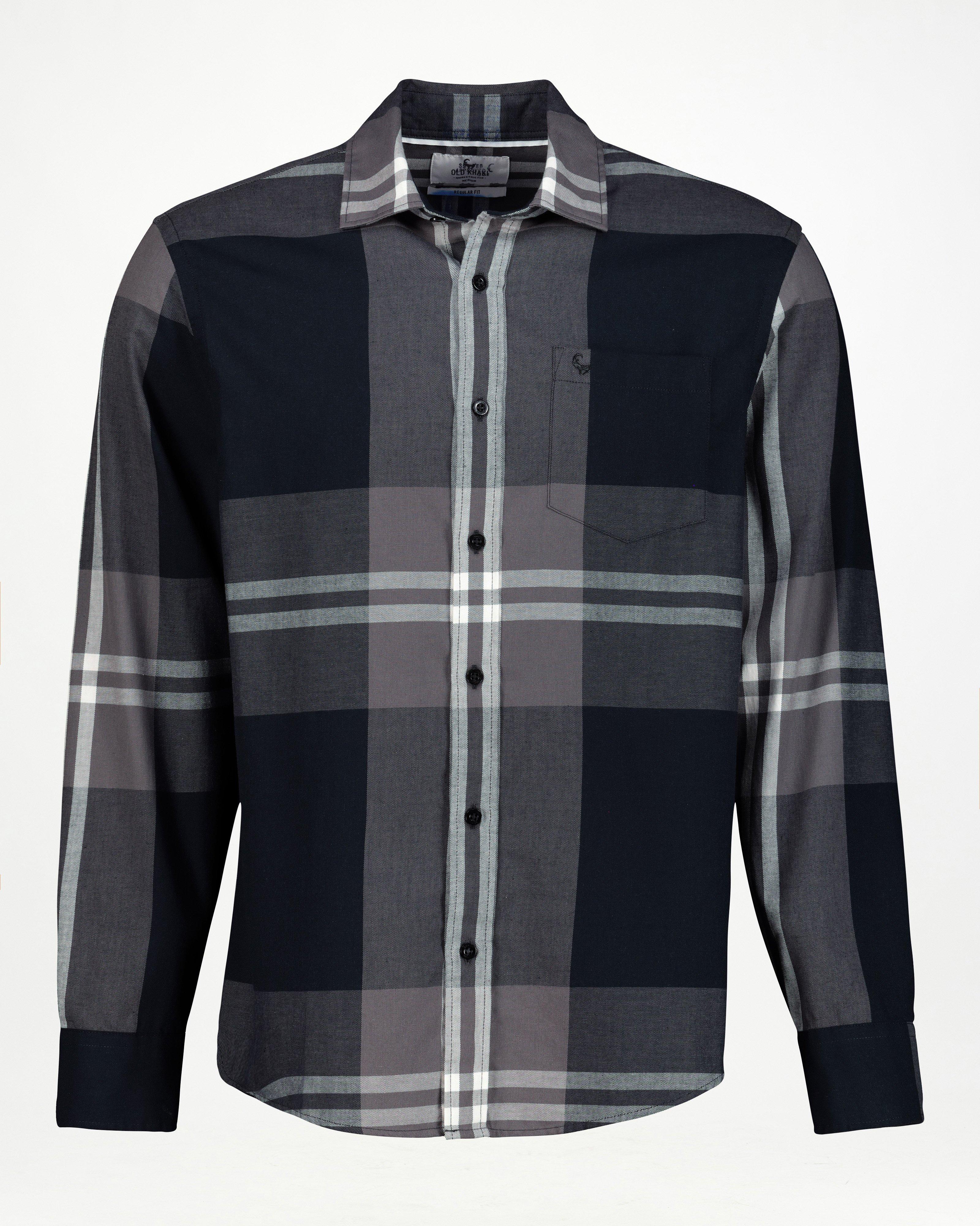 Men’s Jase Monochrome Check Shacket | Old Khaki