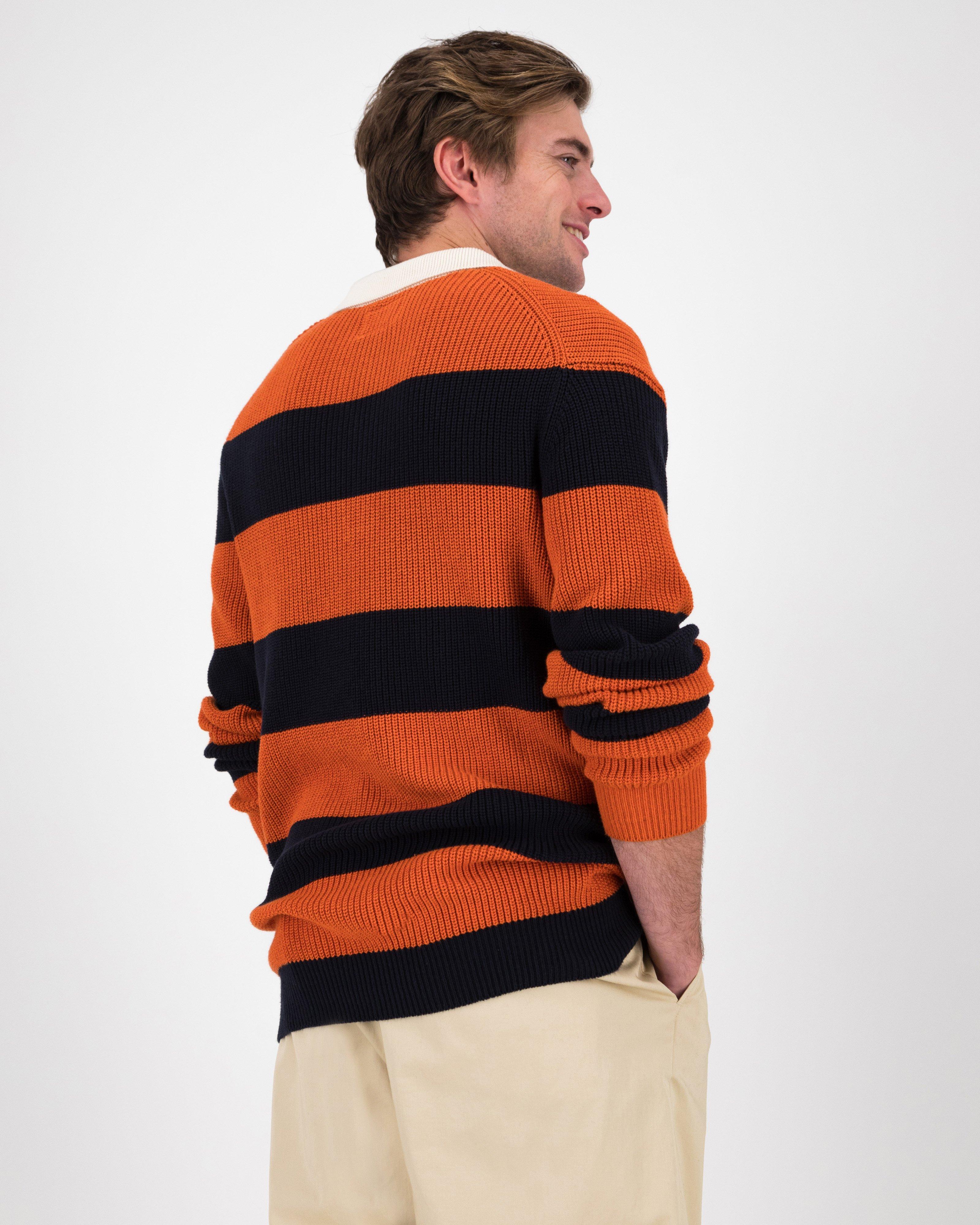 Men’s Adam Striped Golfer | Old Khaki