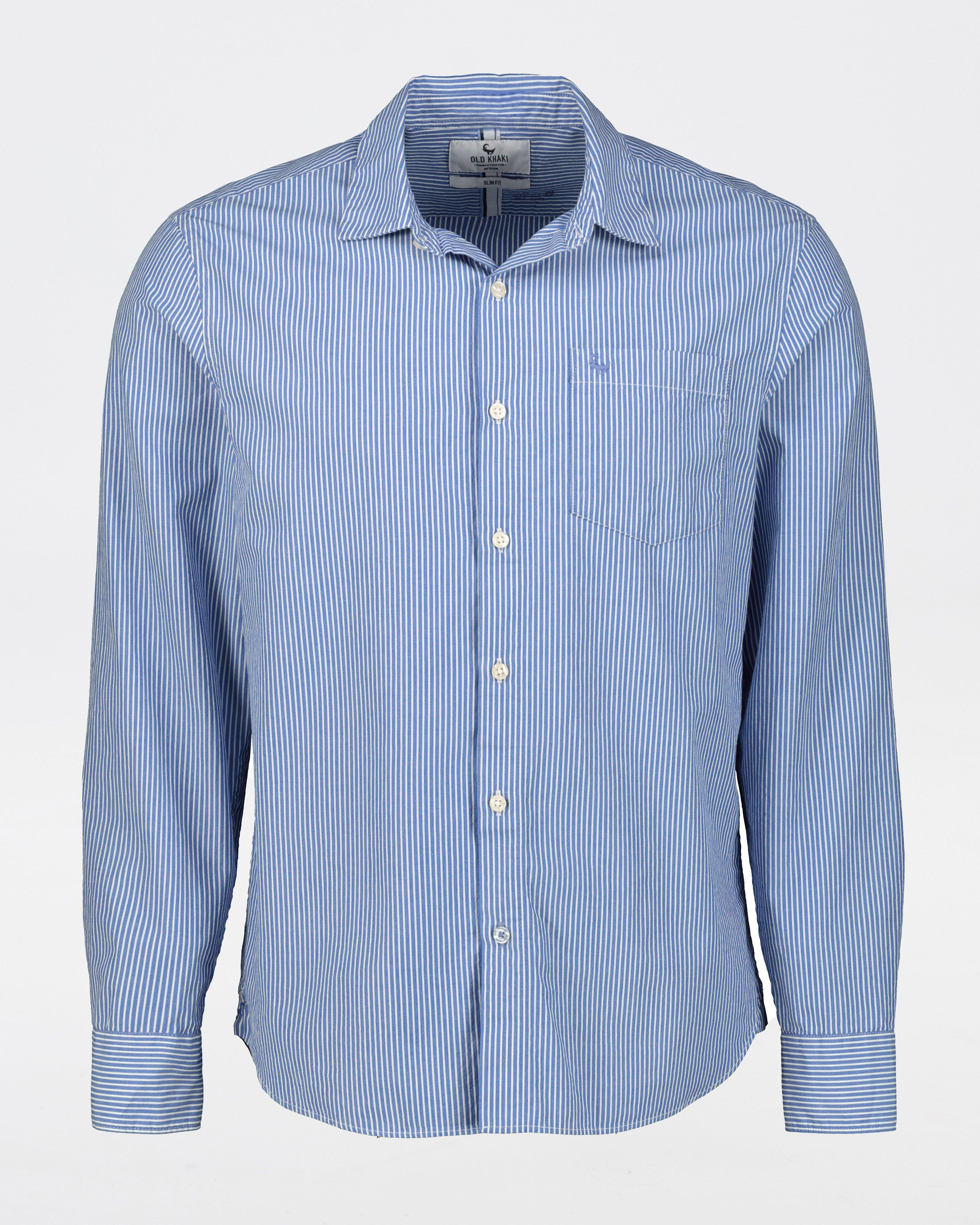 Men’s Andi Stripe Slim Fit Shirt | Old Khaki