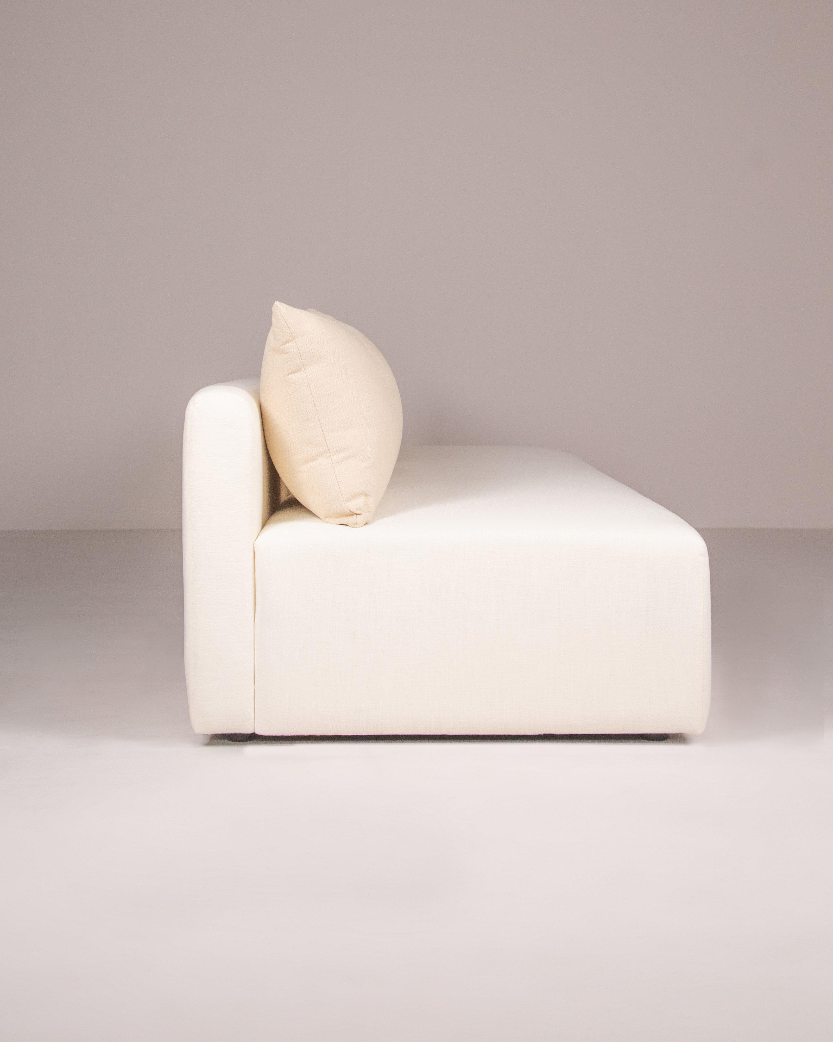 Alizea Extra Long Fabric Armless Sofa - Poetry Clothing Store