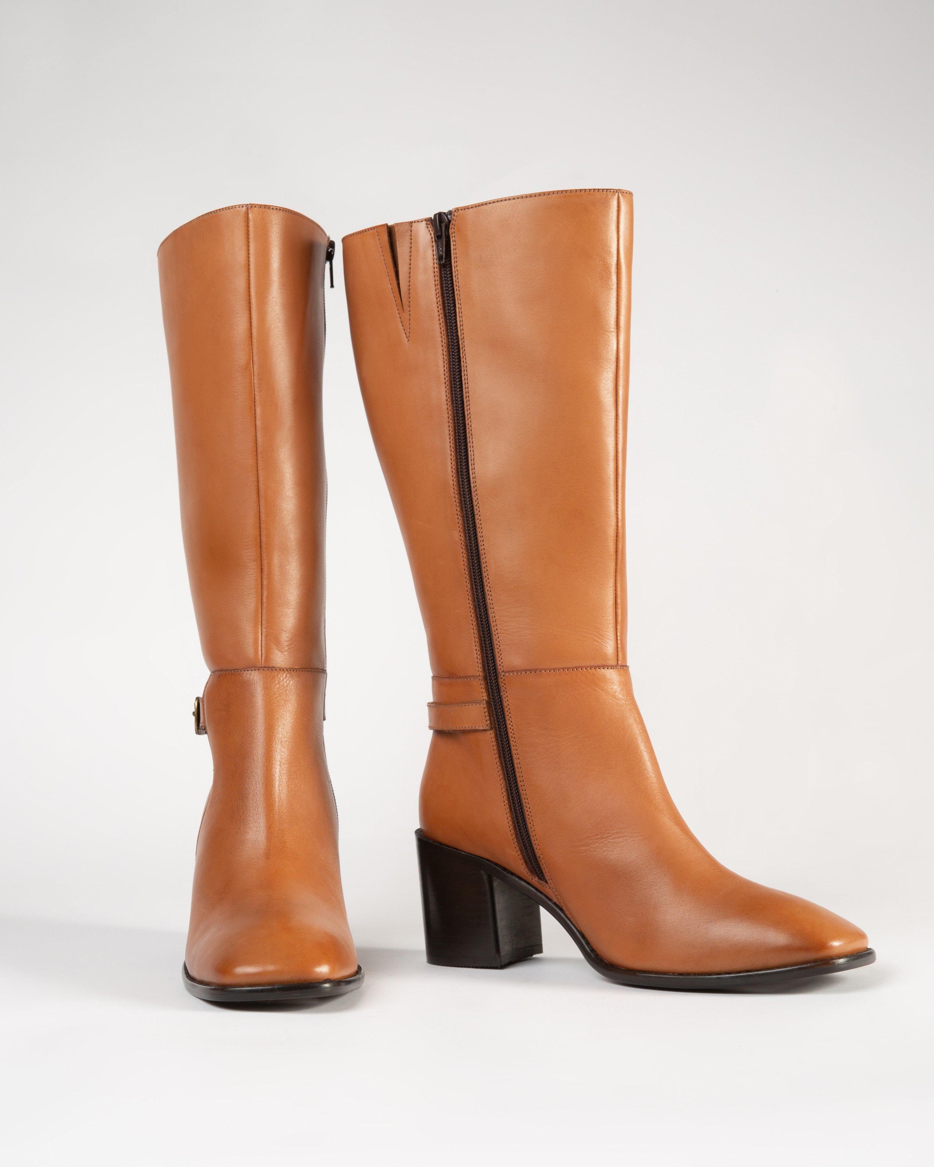 Women’s Dalilah Tall Leather Boot | Old Khaki