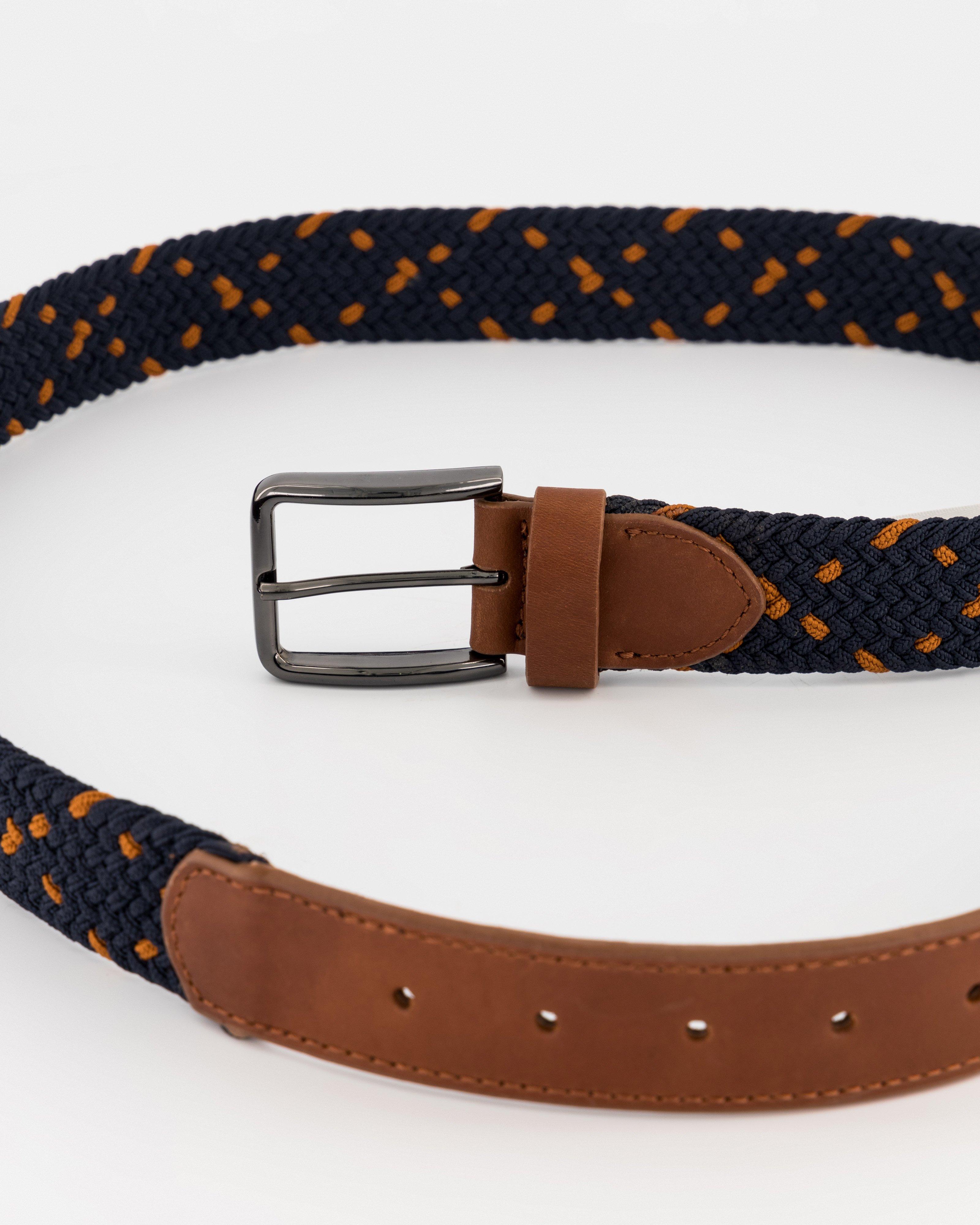 Men’s Zane Canvas Rope & Leather Belt | Old Khaki