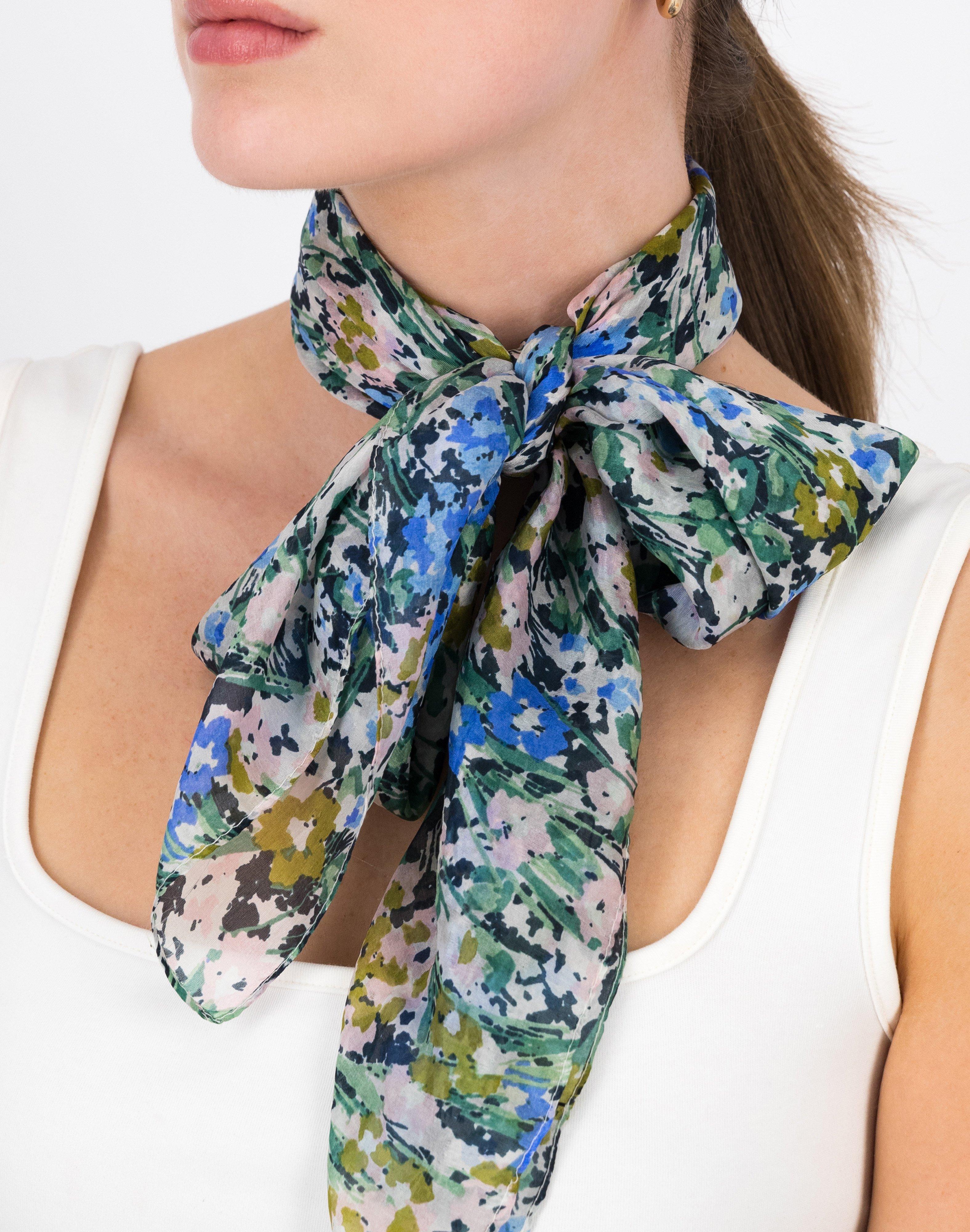 Zarah Floral Silk Scarf - Poetry Clothing Store