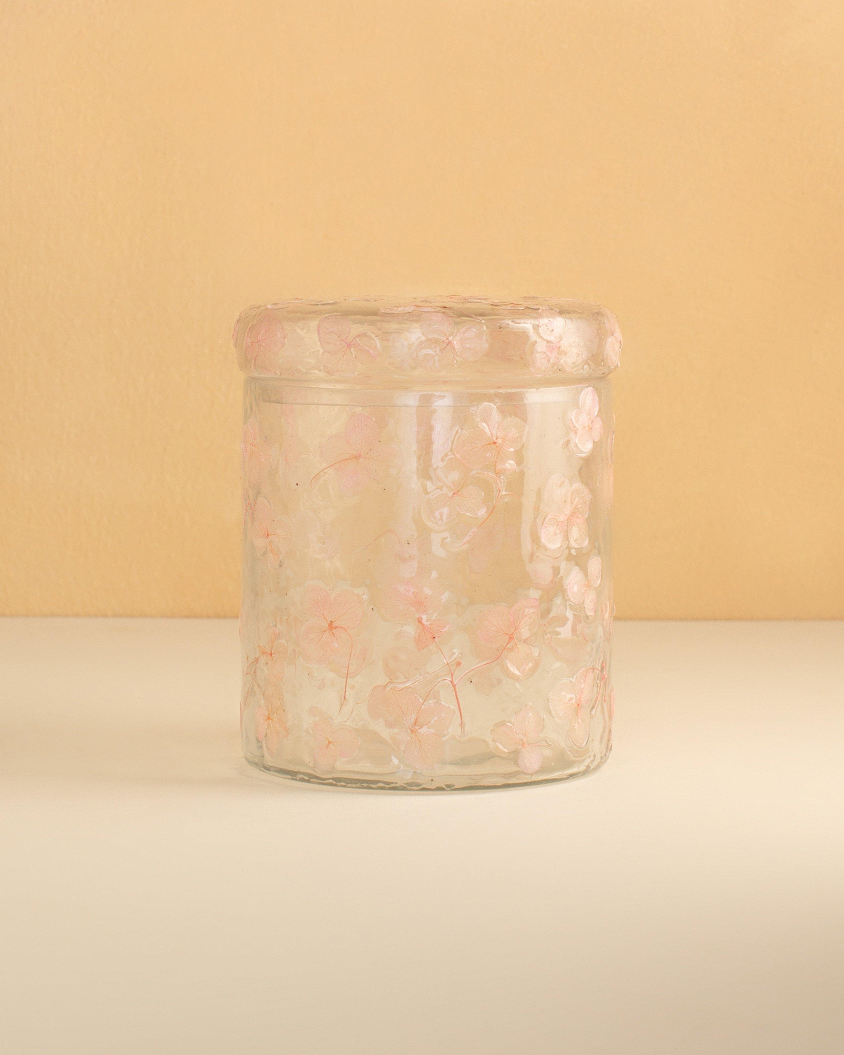 Pressed Flower Medium Storage Jar - Poetry Clothing Store