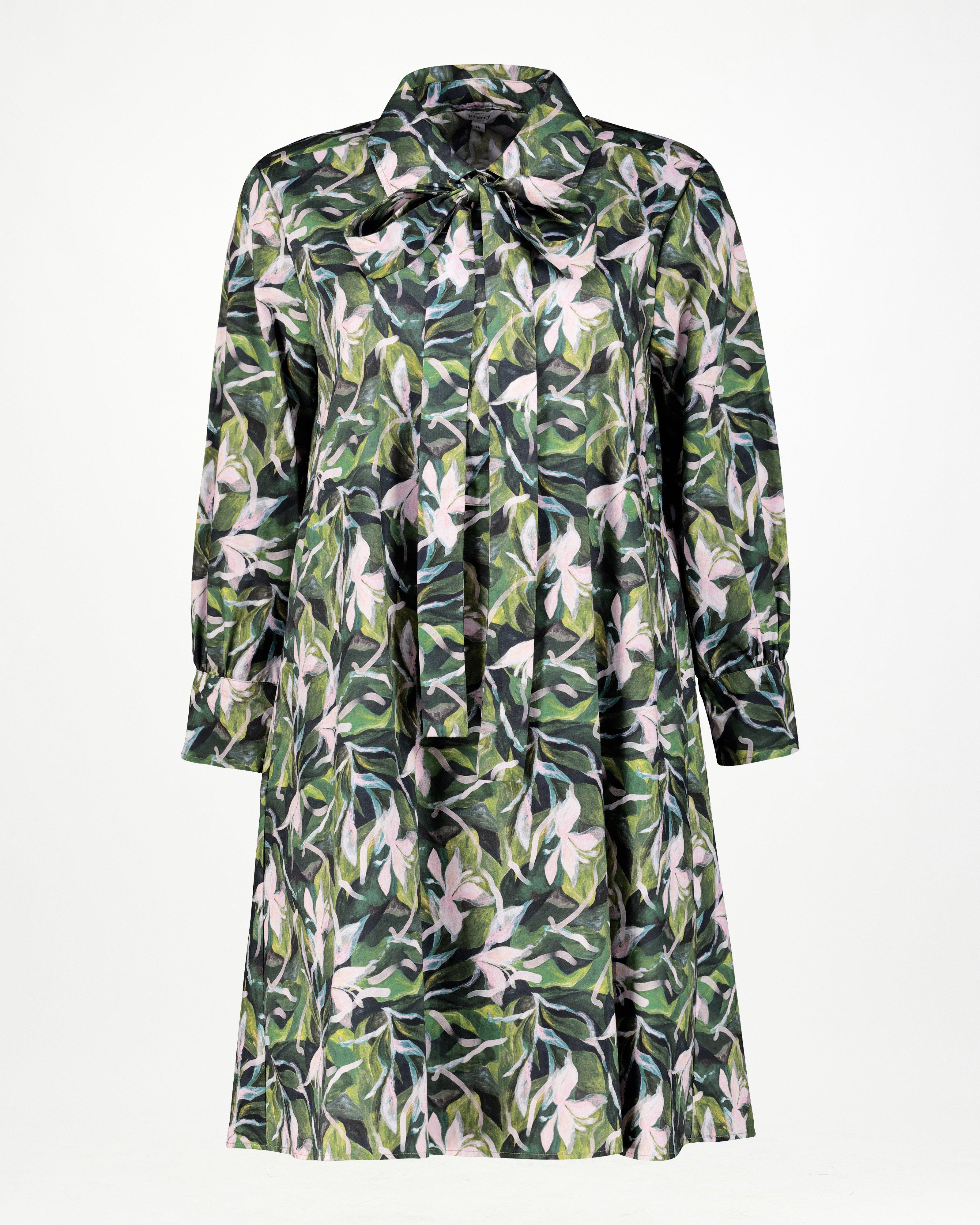 Thandi Printed Kitty Bow Tunic Dress Poetry Clothing Store