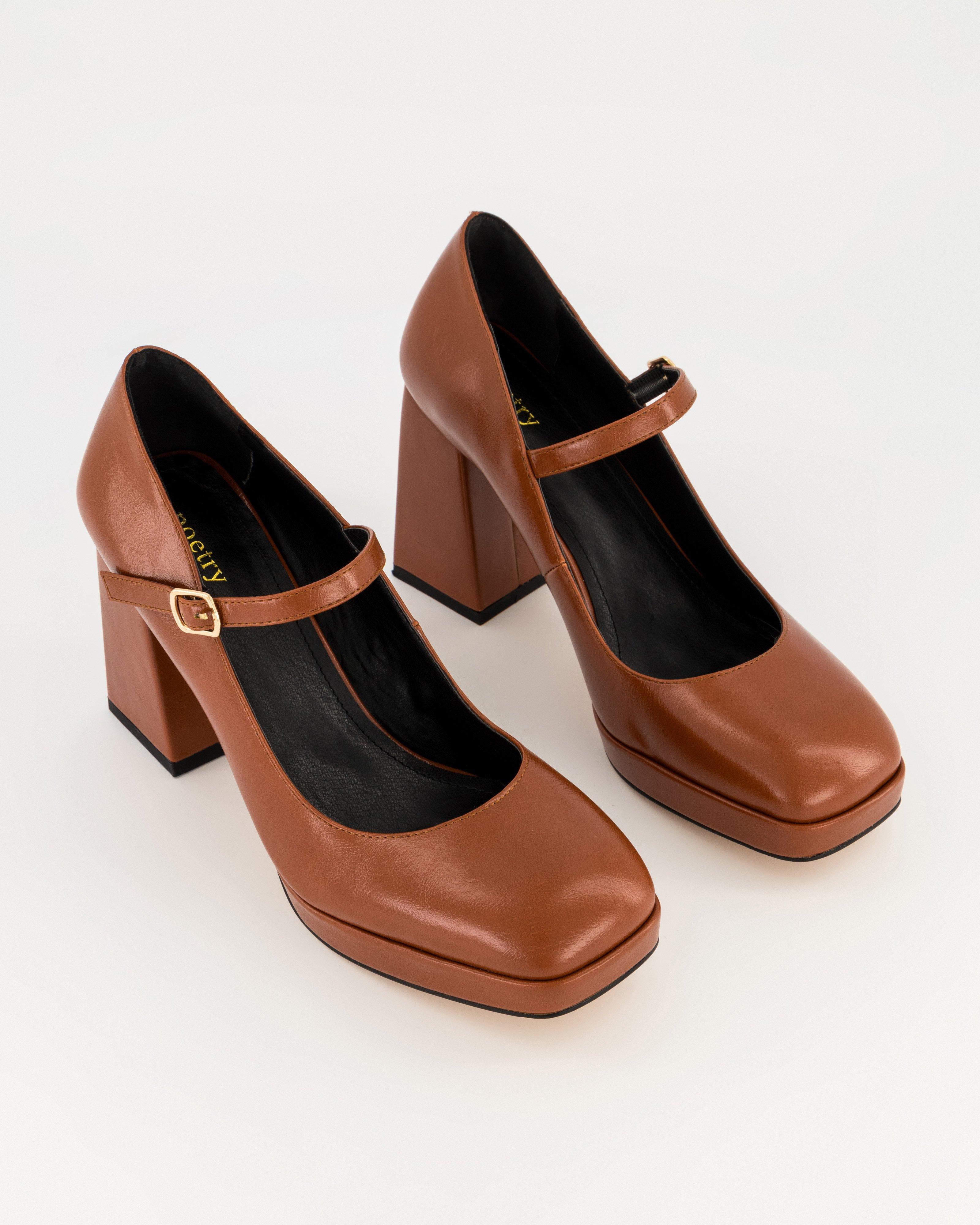 Zoe Platform Mary Jane Heel - Poetry Clothing Store