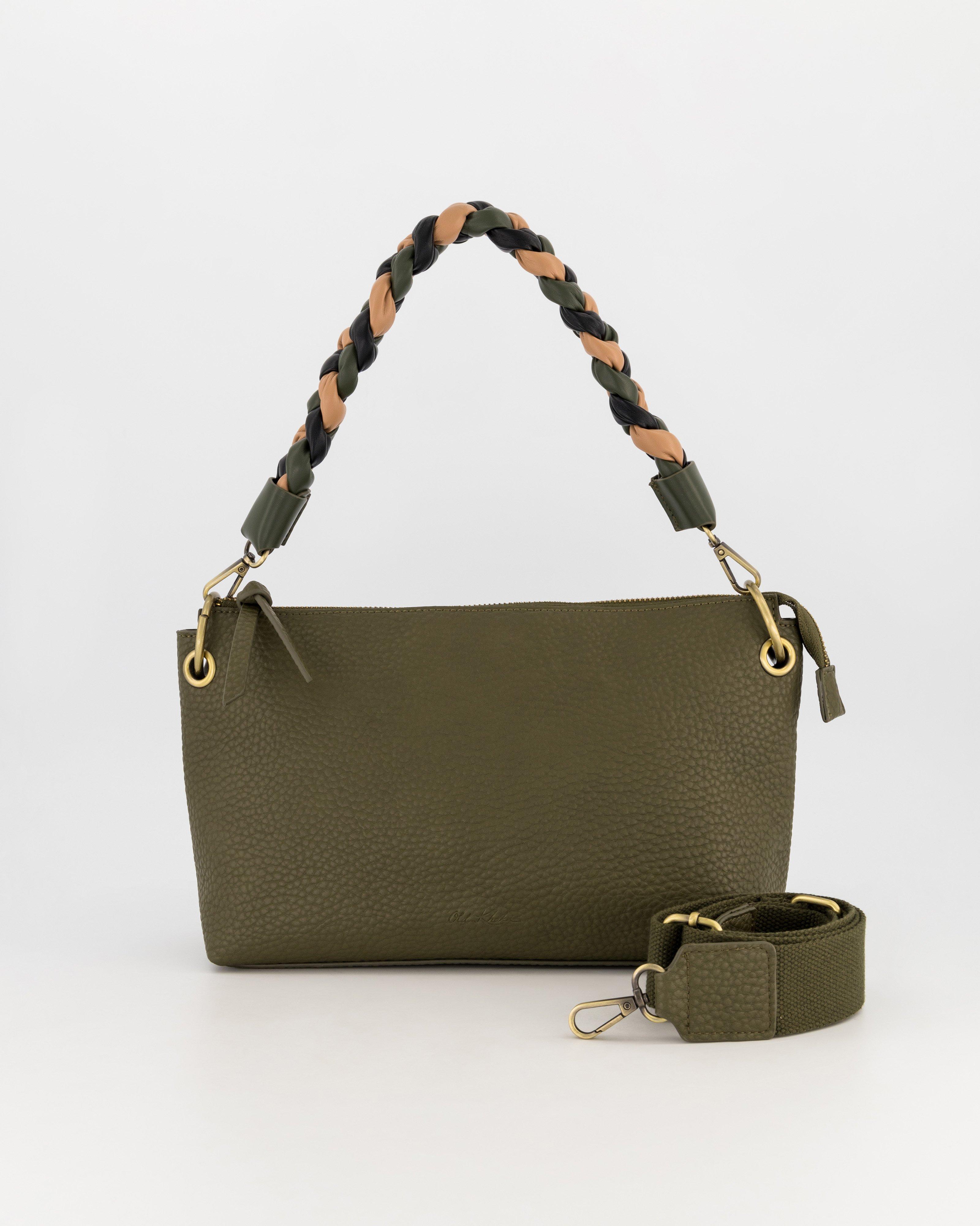 Old Khaki Women’s Pebbled Braided Handle Bag | Cape Union Mart