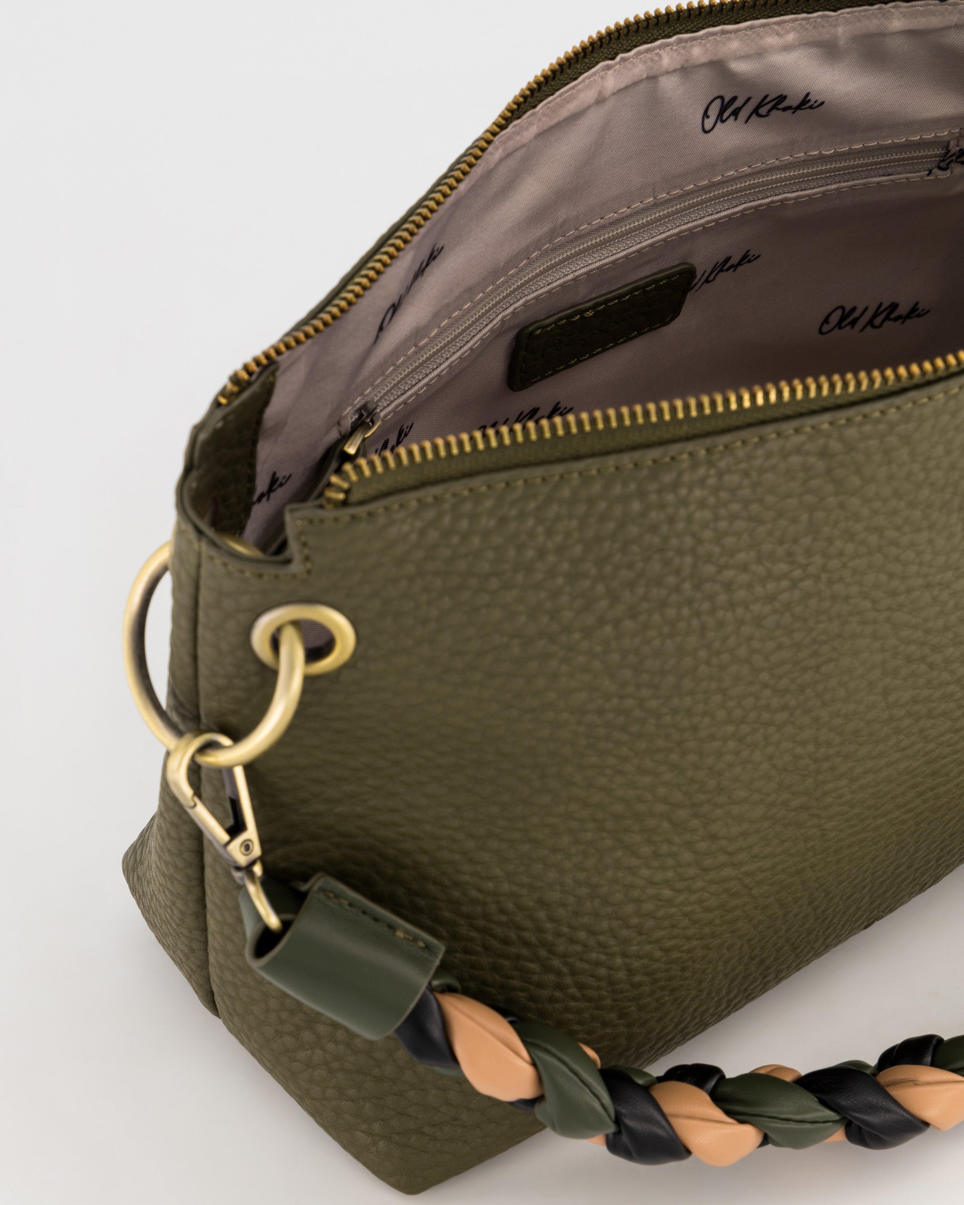 Old Khaki Women’s Pebbled Braided Handle Bag | Cape Union Mart