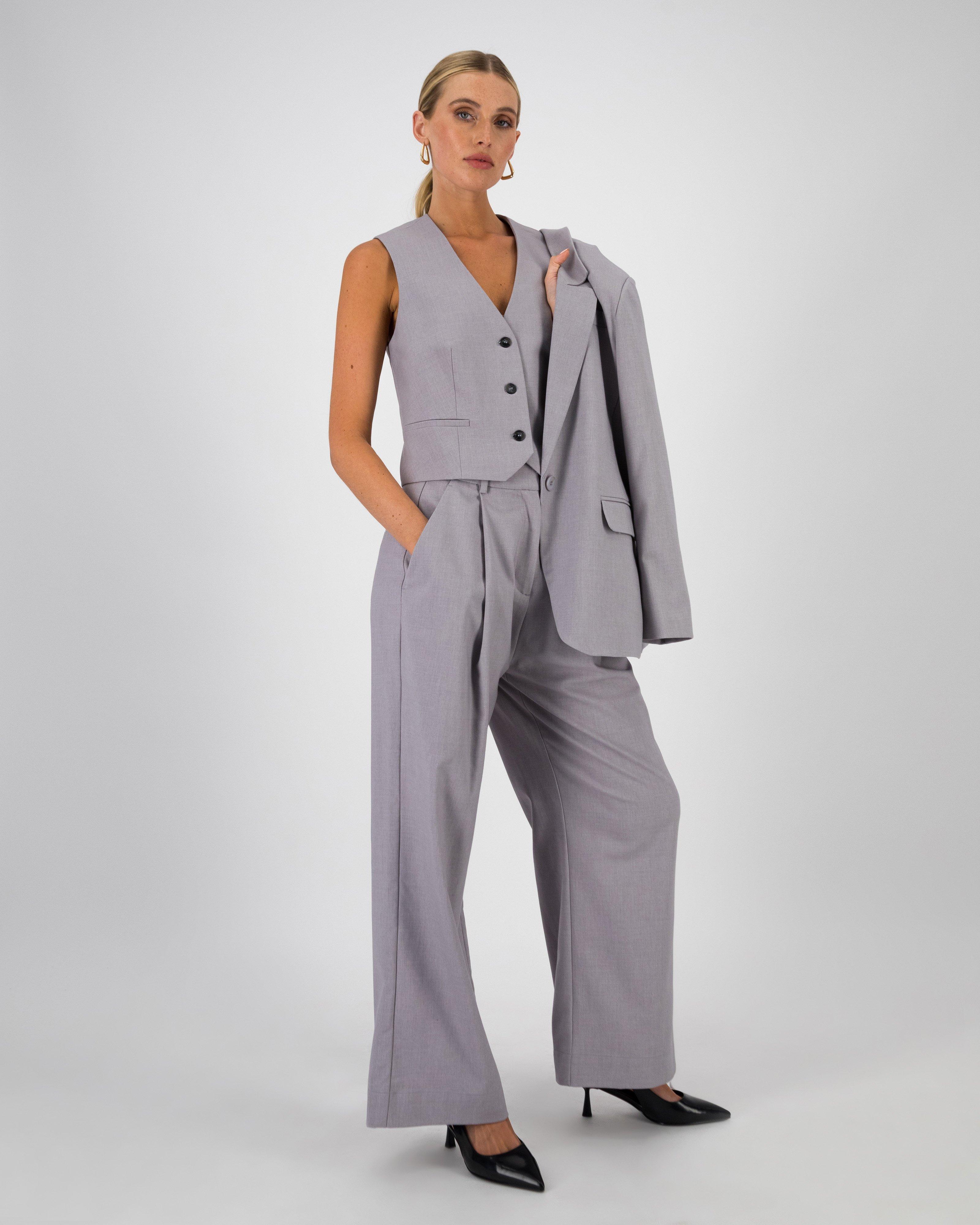 Siyo Grey Waistcoat - Poetry Clothing Store