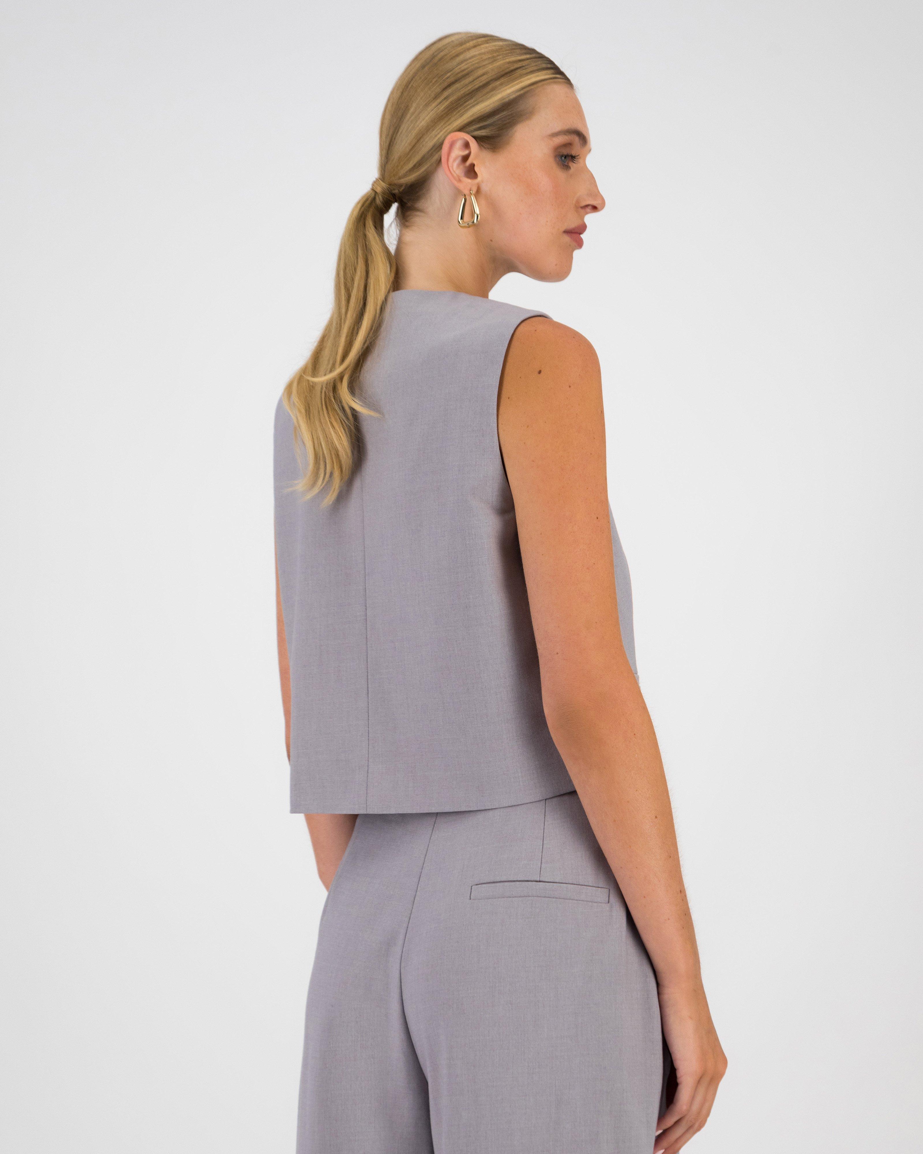 Siyo Grey Waistcoat - Poetry Clothing Store