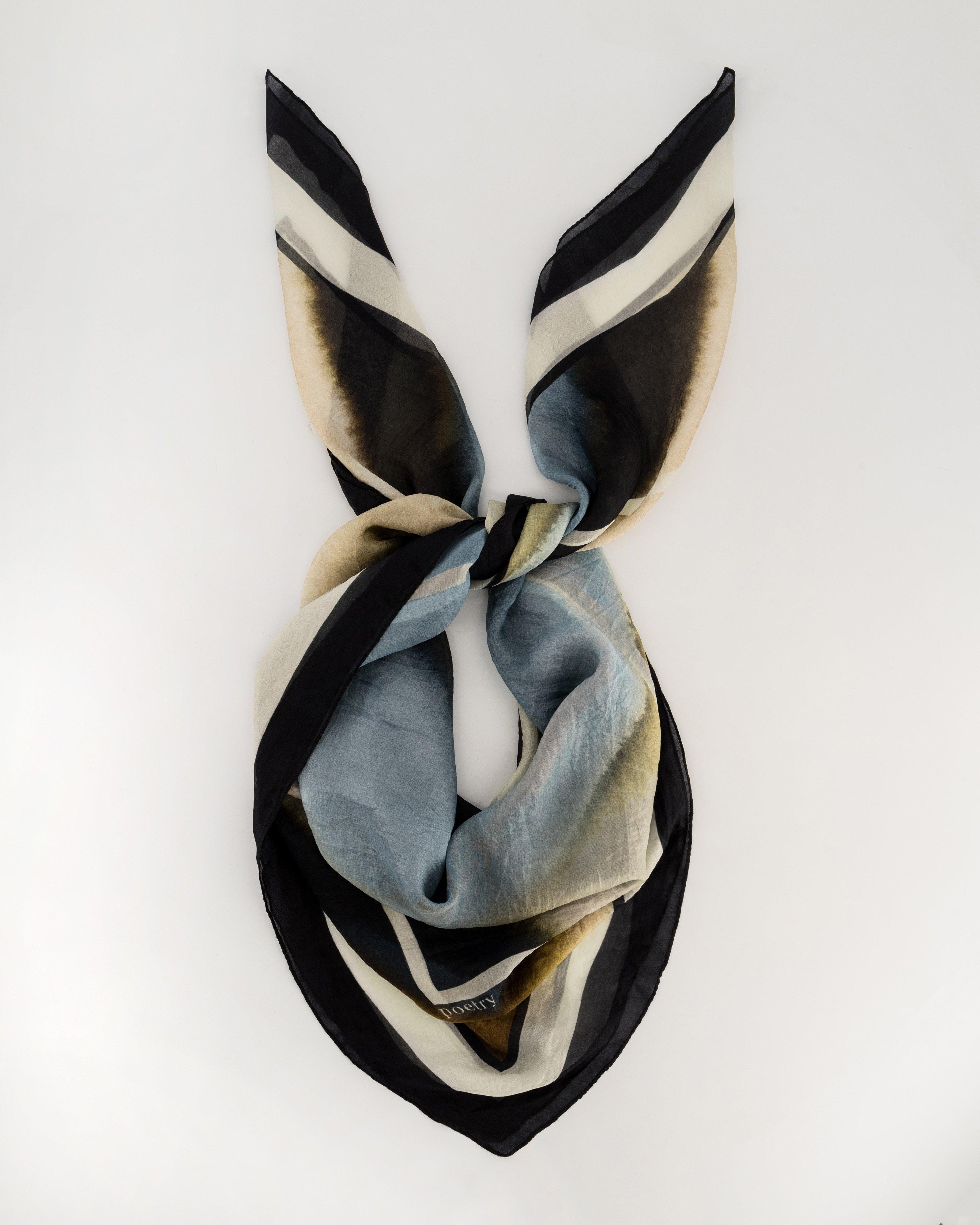 Linette Stripe Silk Scarf - Poetry Clothing Store