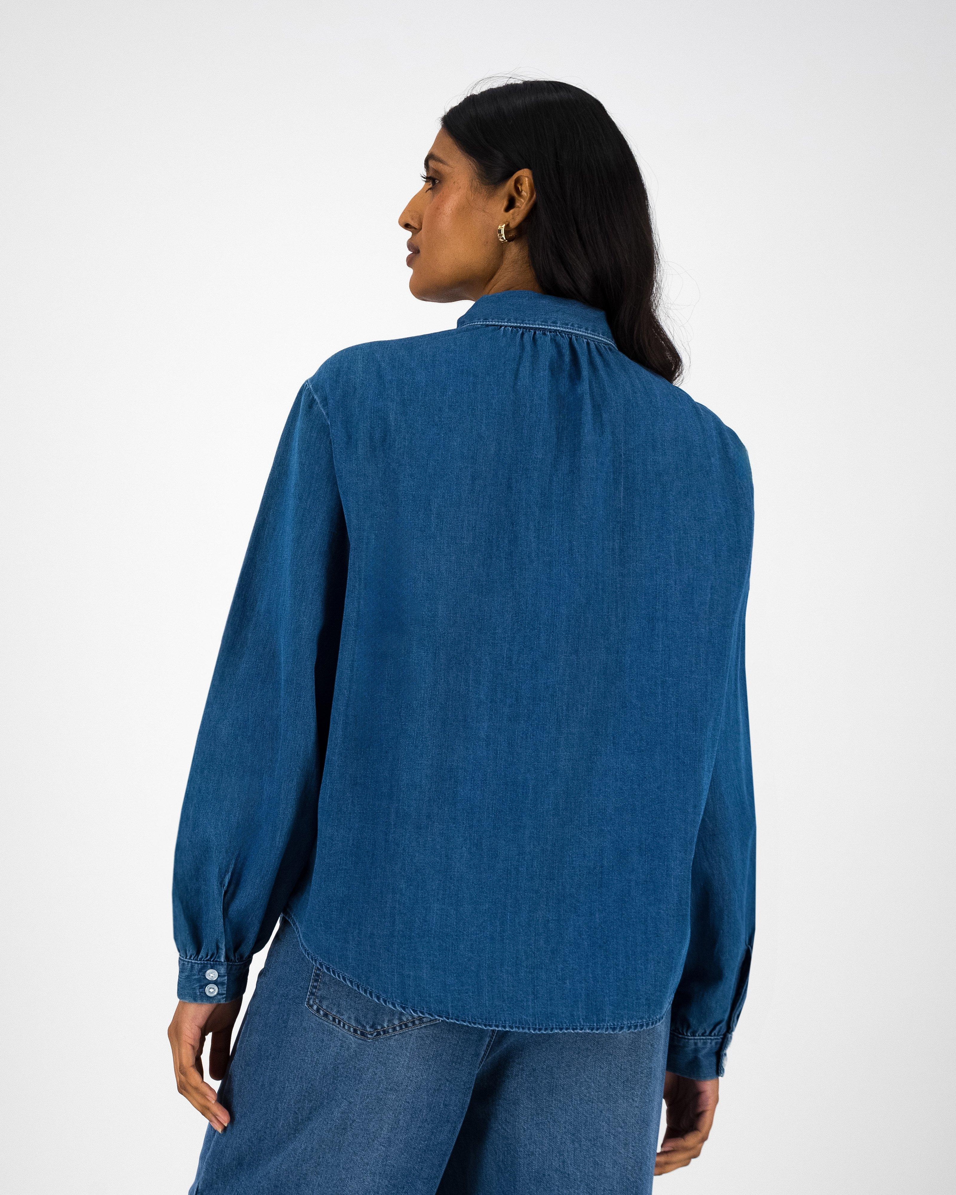 Zuria Denim Shirt - Poetry Clothing Store