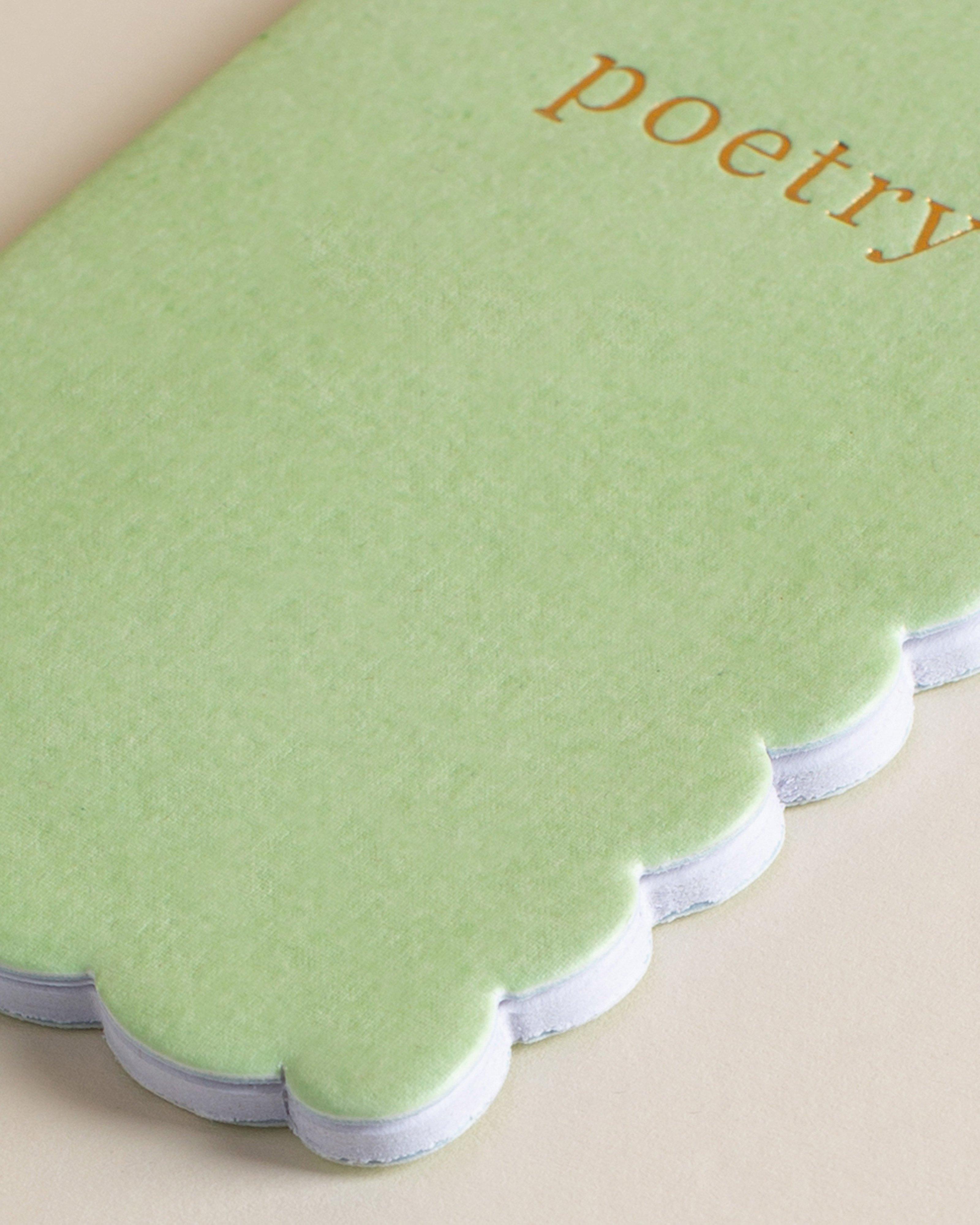 Scalloped Notebook A6 - Poetry Clothing Store