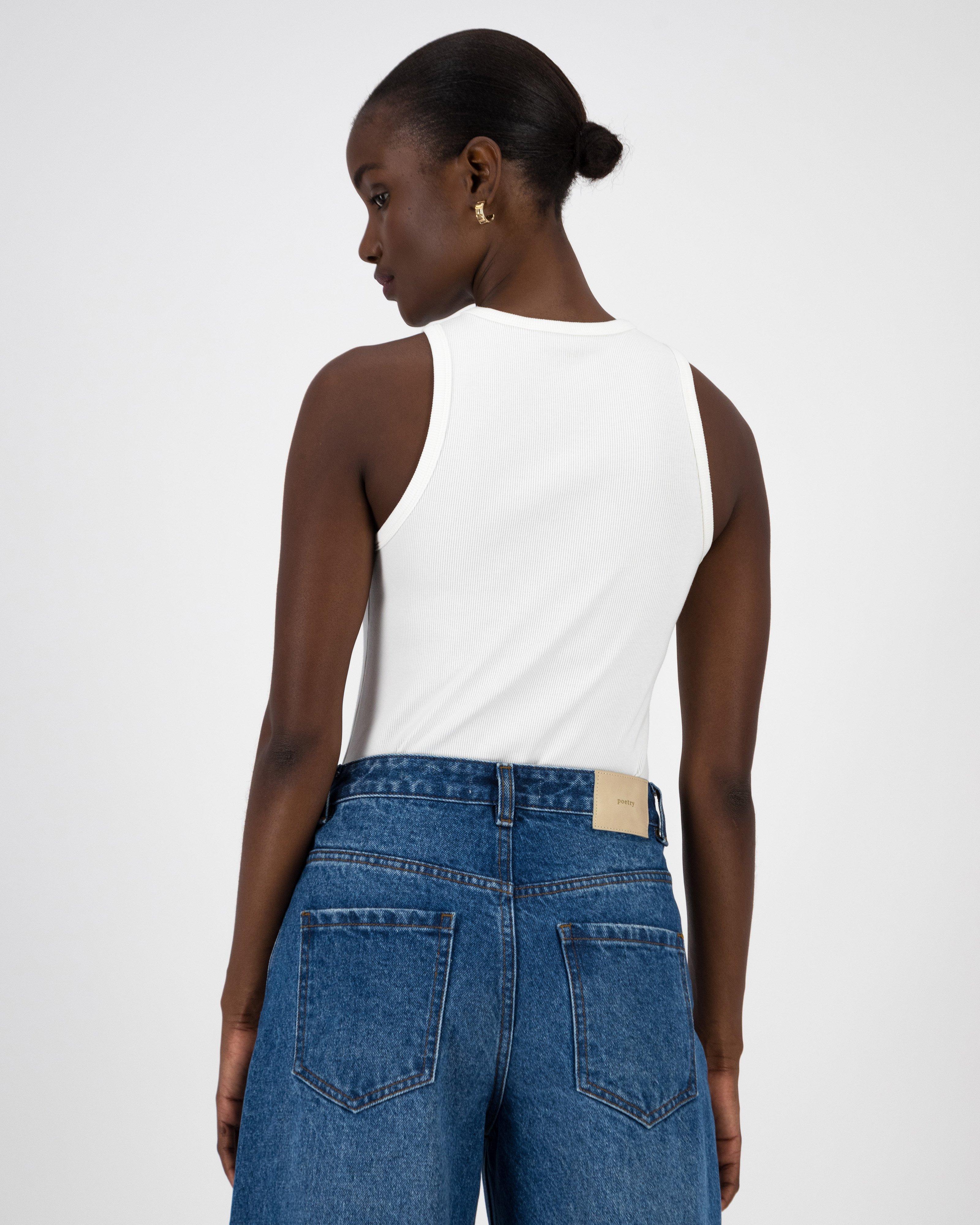 Riley Ribbed Racer Tank - Poetry Clothing Store