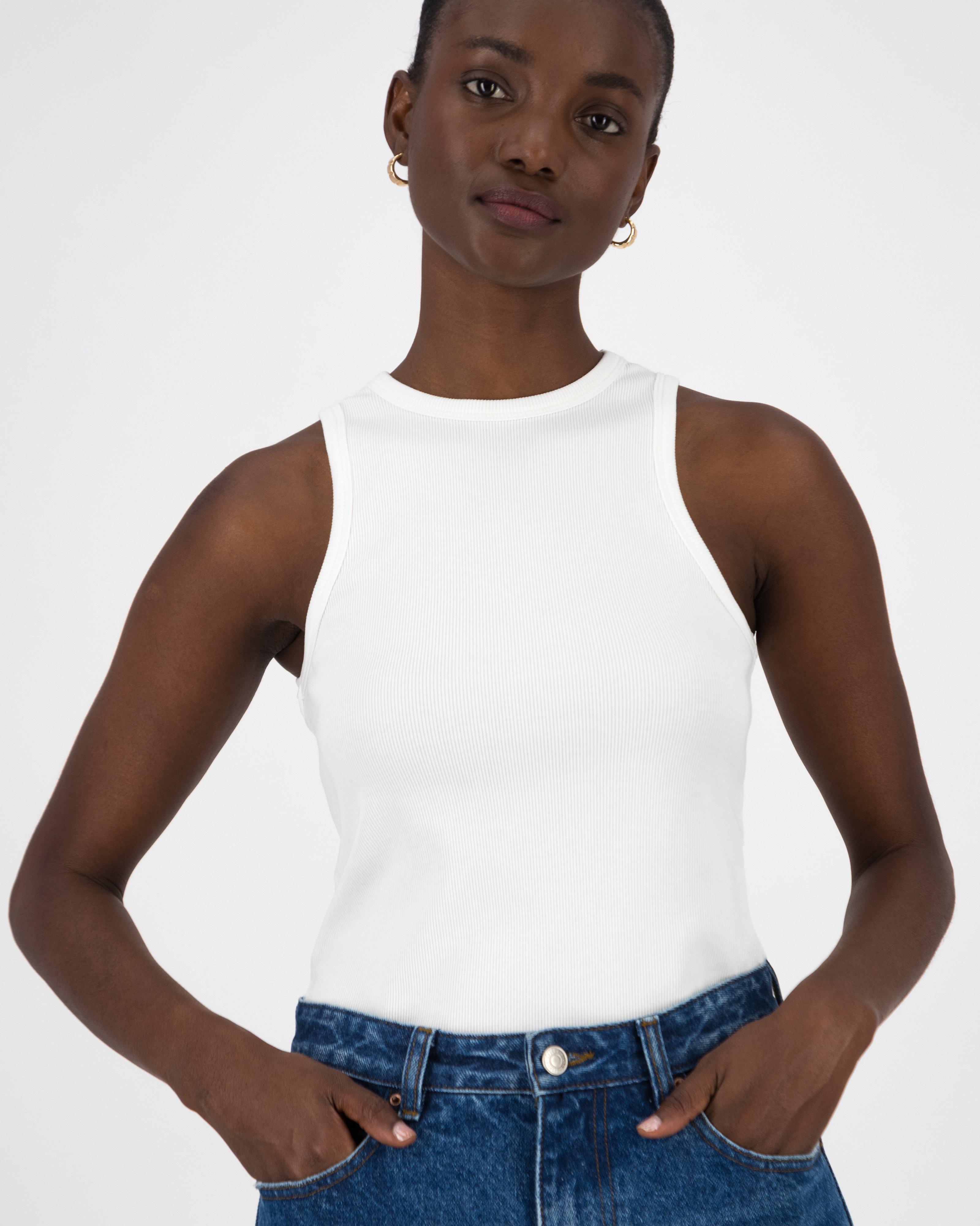 Riley Ribbed Racer Tank - Poetry Clothing Store