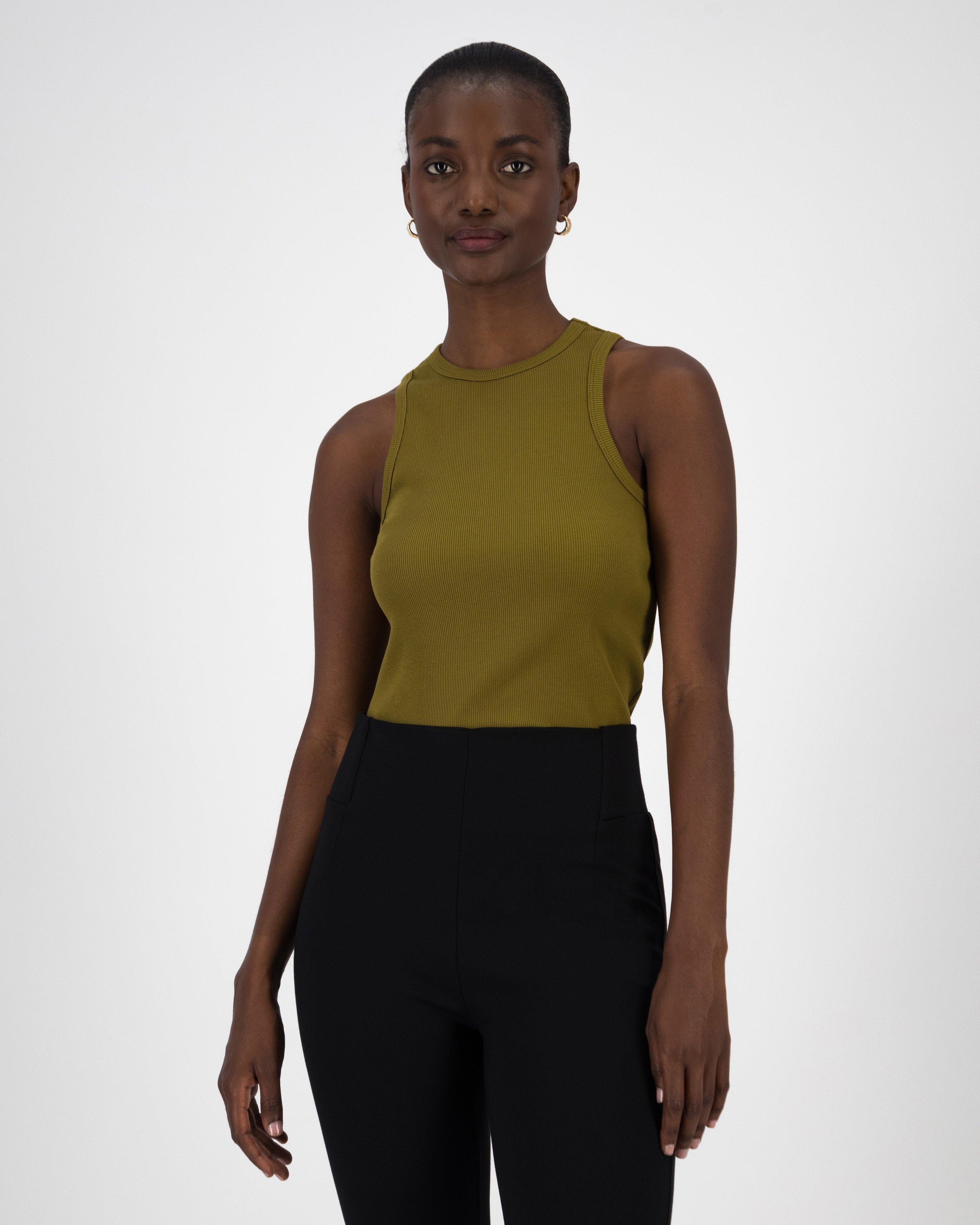 Riley Ribbed Racer Tank - Poetry Clothing Store