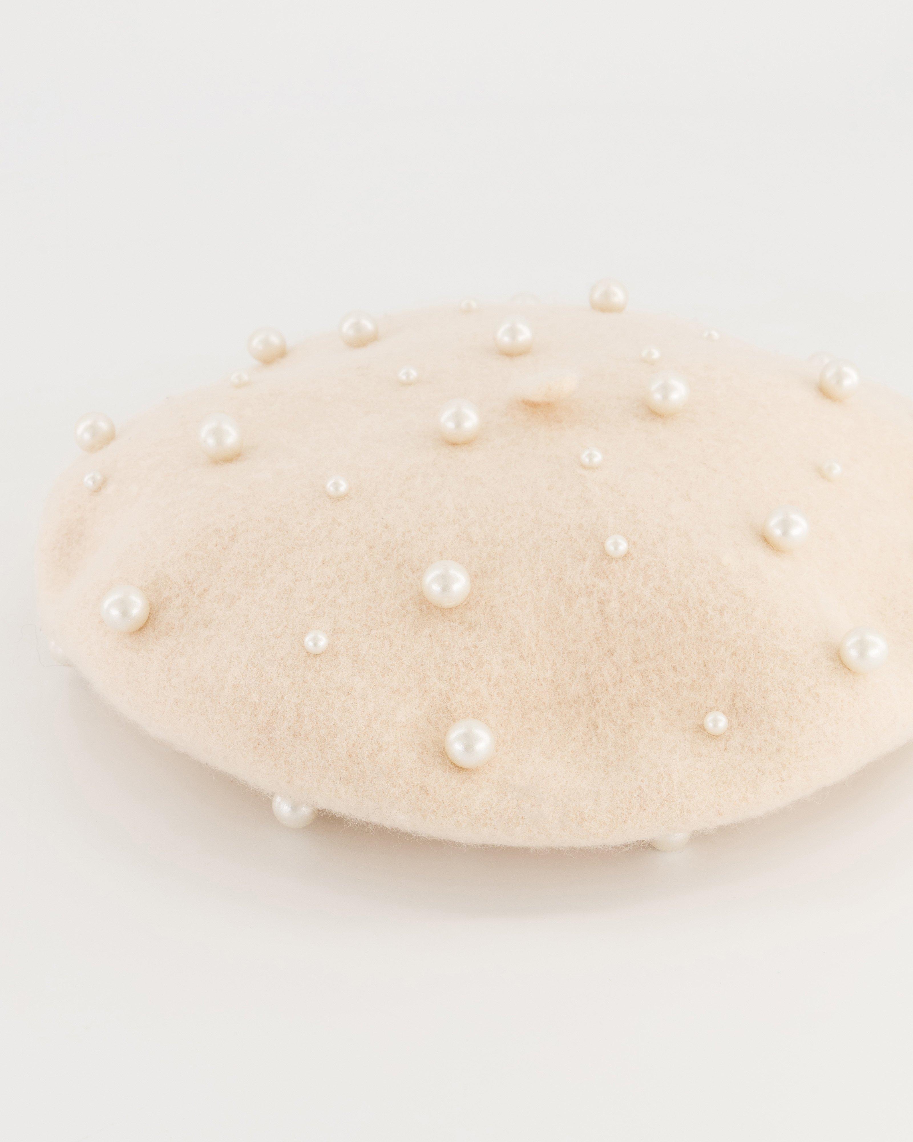 Tinsley Pearl Encrusted Beret - Poetry Clothing Store
