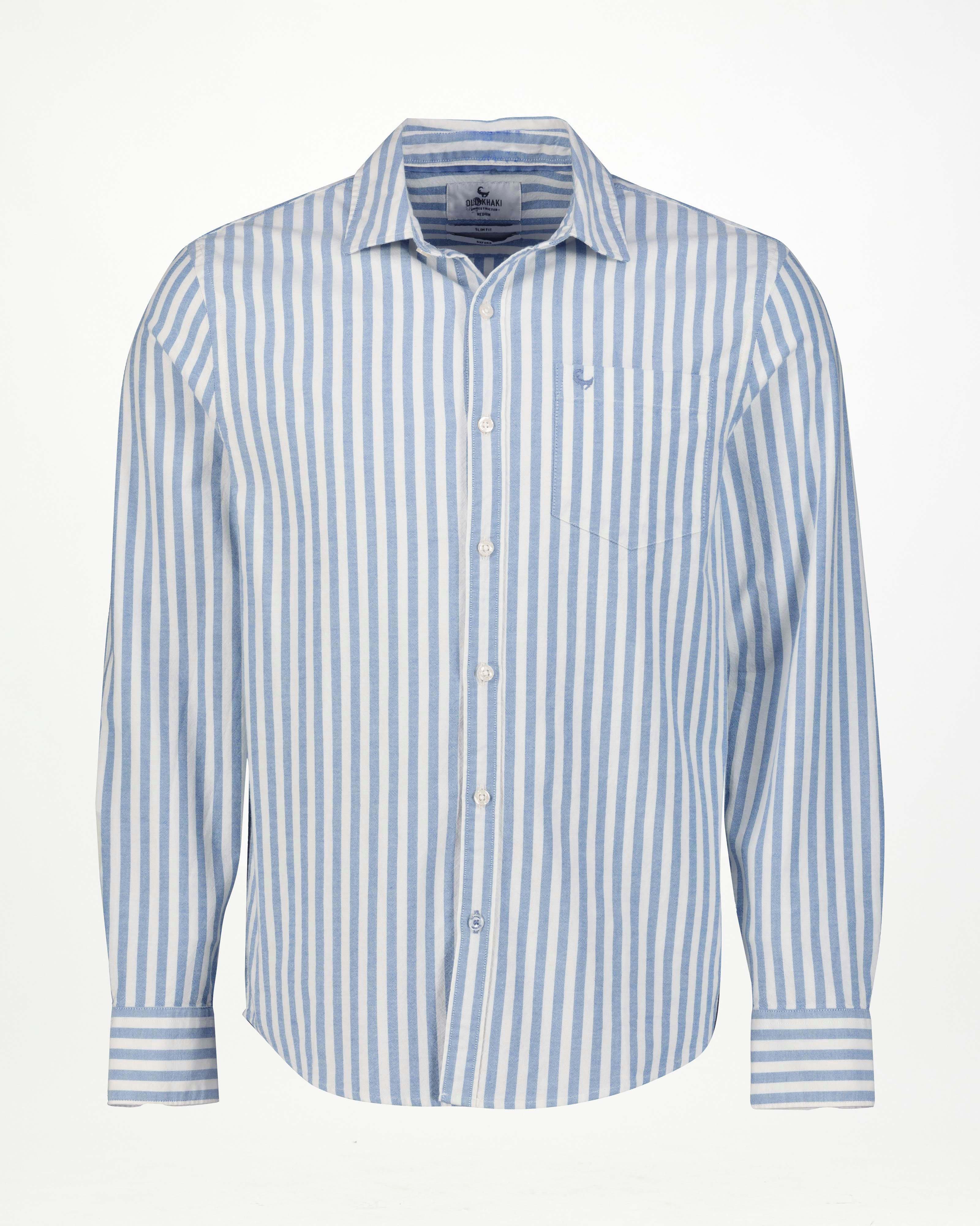 Men’s Hayden Stripe Slim Fit Shirt | Old Khaki