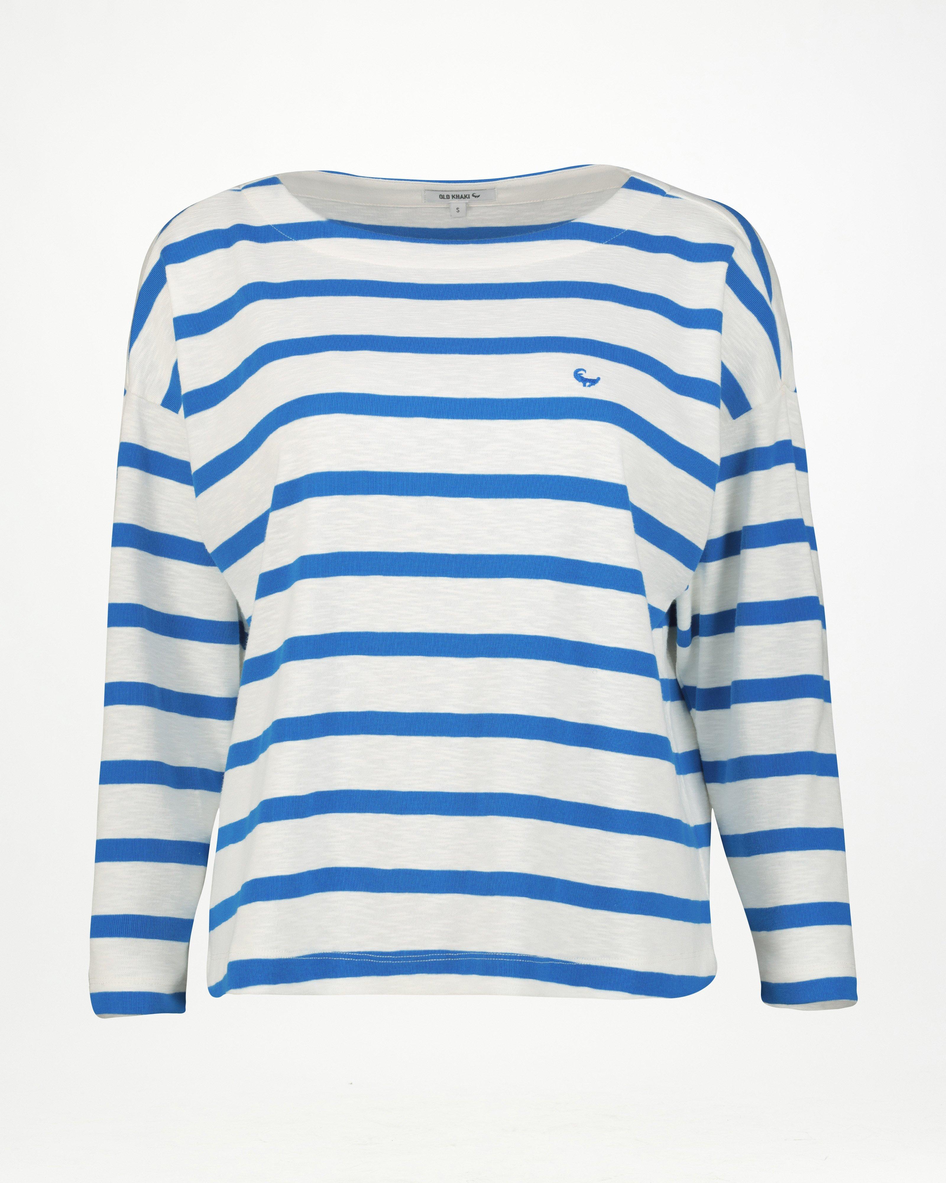 Women’s Zama Long Sleeve Stripe Knit Top | Old Khaki