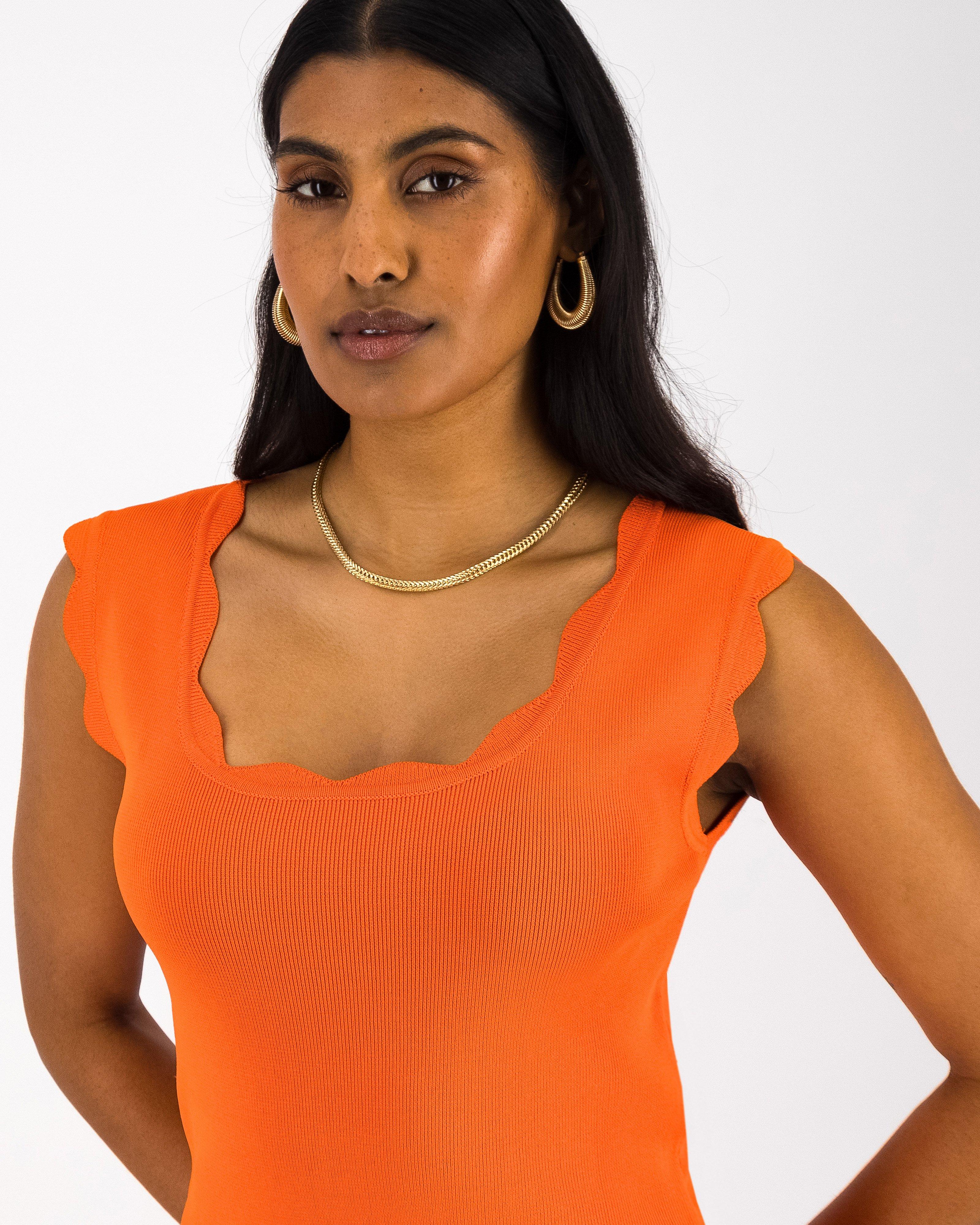 Sierra Scallop Knitwear Top - Poetry Clothing Store