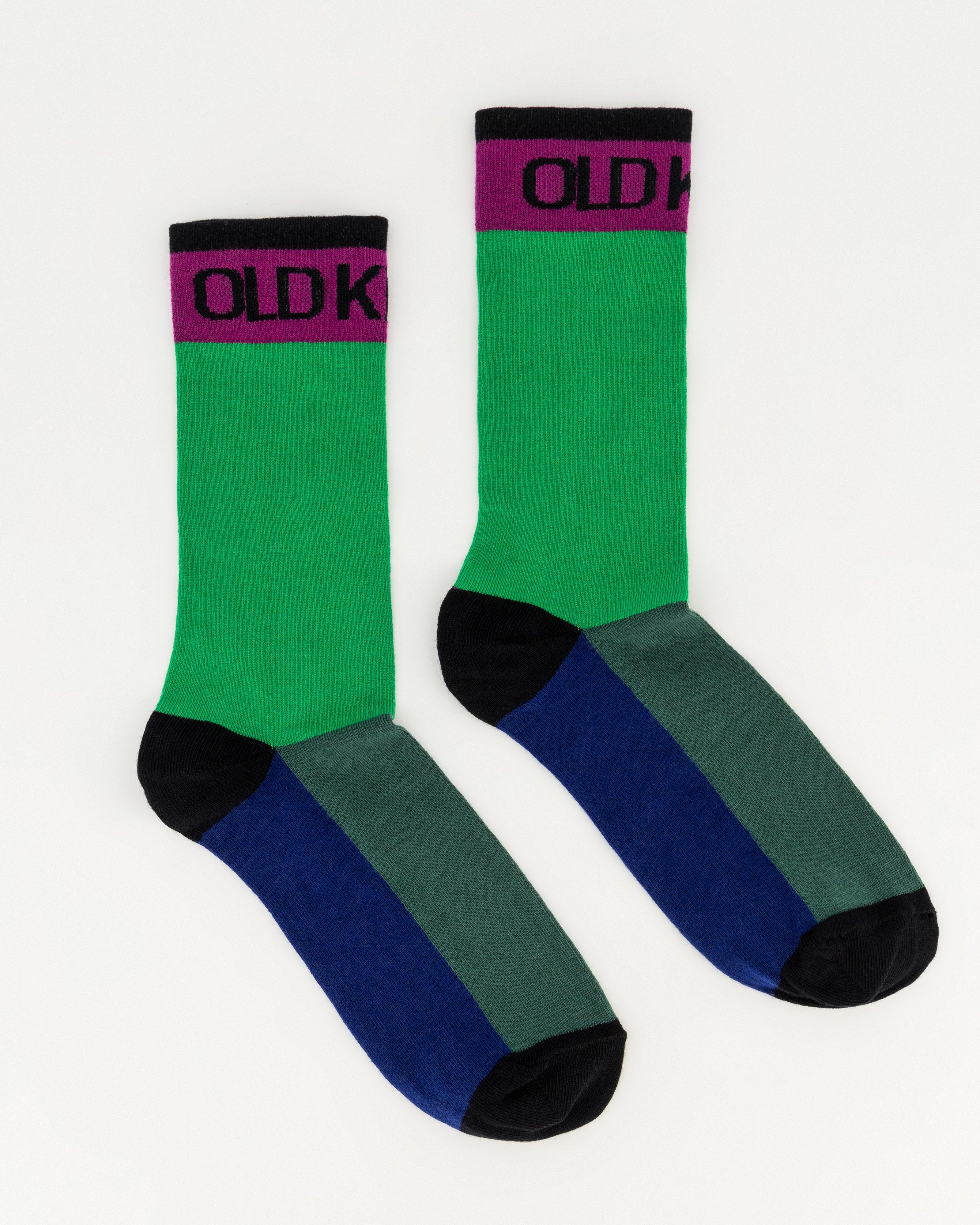 Men’s Kyoto Colour-Block Socks | Old Khaki