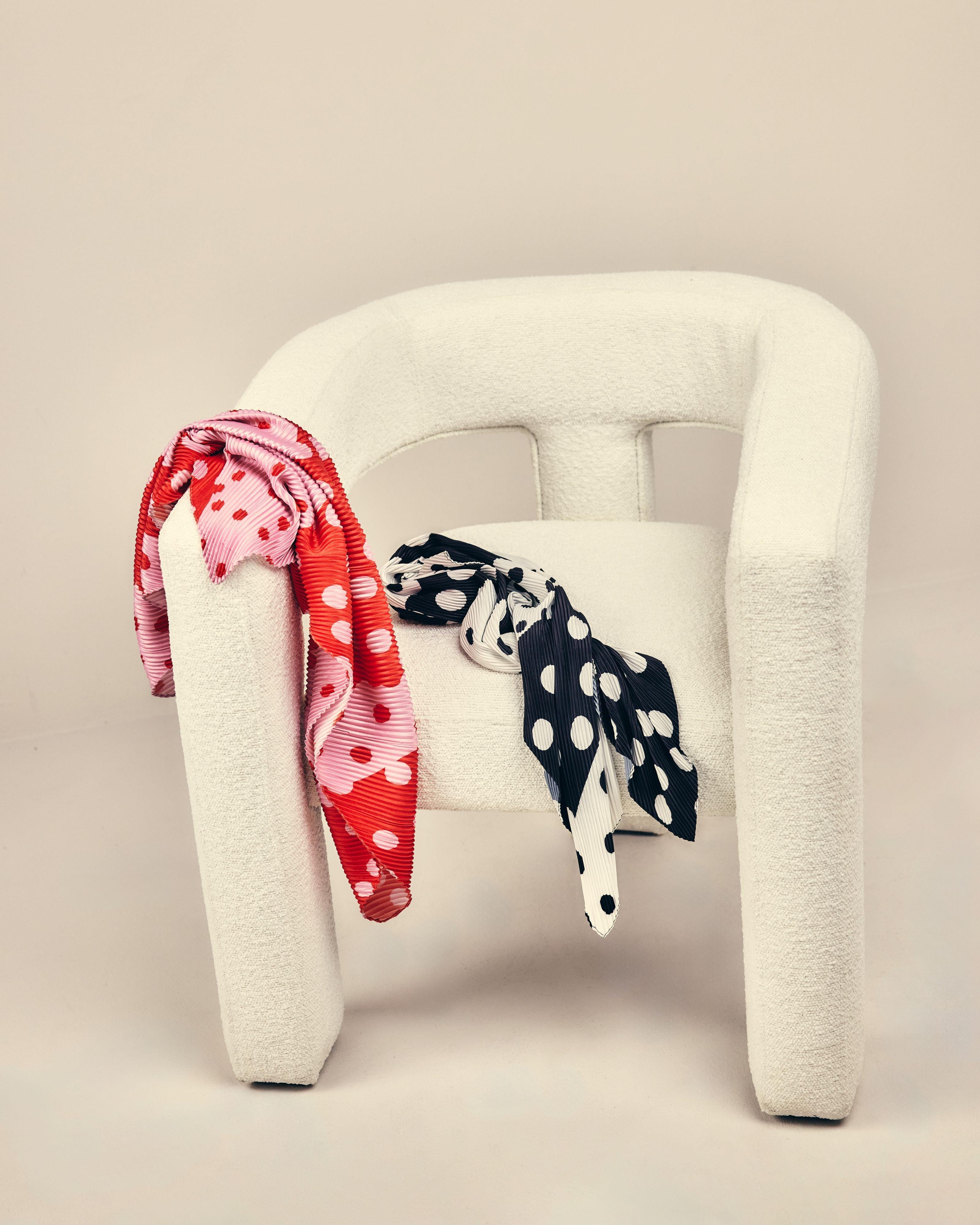 Azelea Dotted Pleated Scarf - Poetry Clothing Store