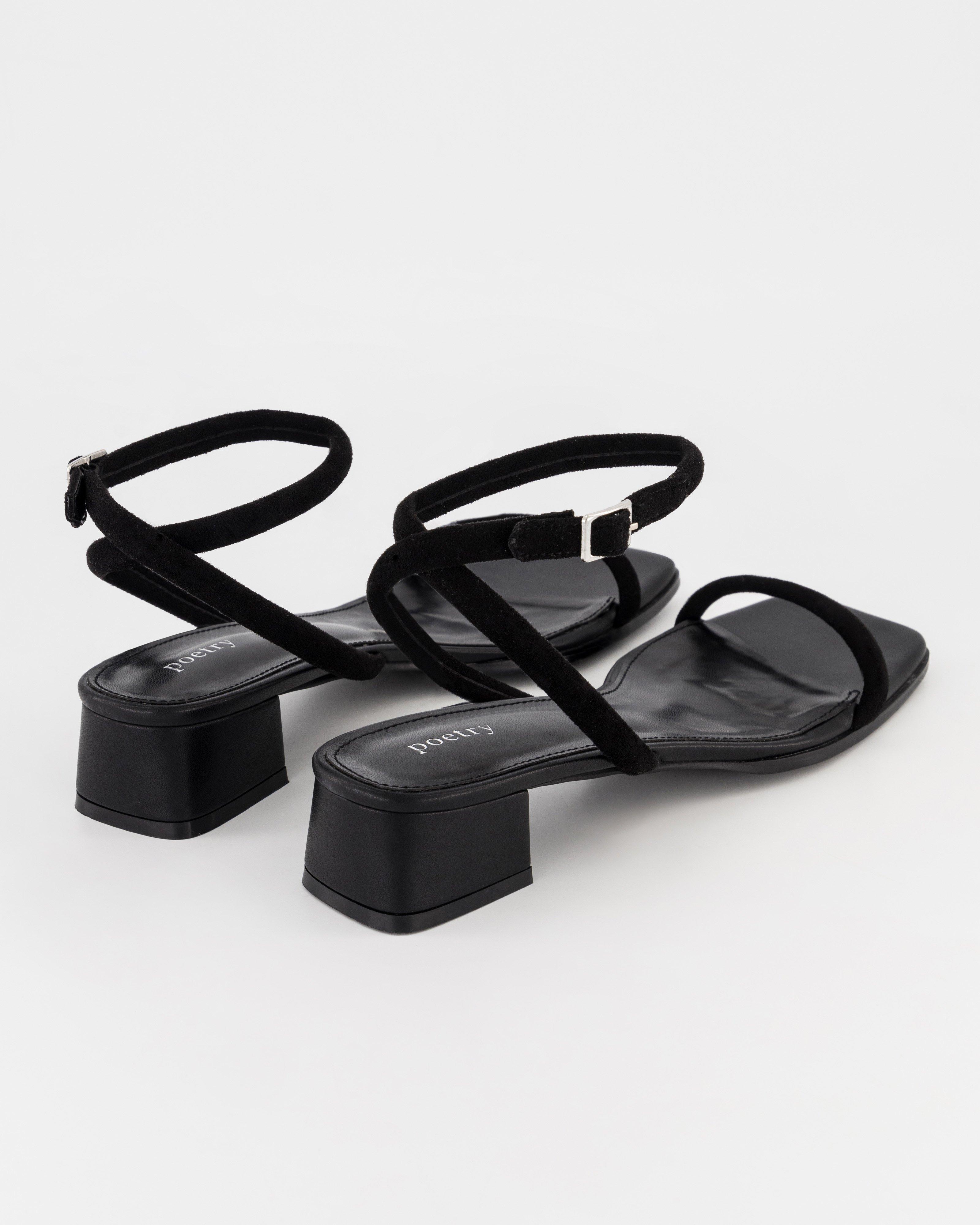 Anne Micro Suede Block Heel - Poetry Clothing Store