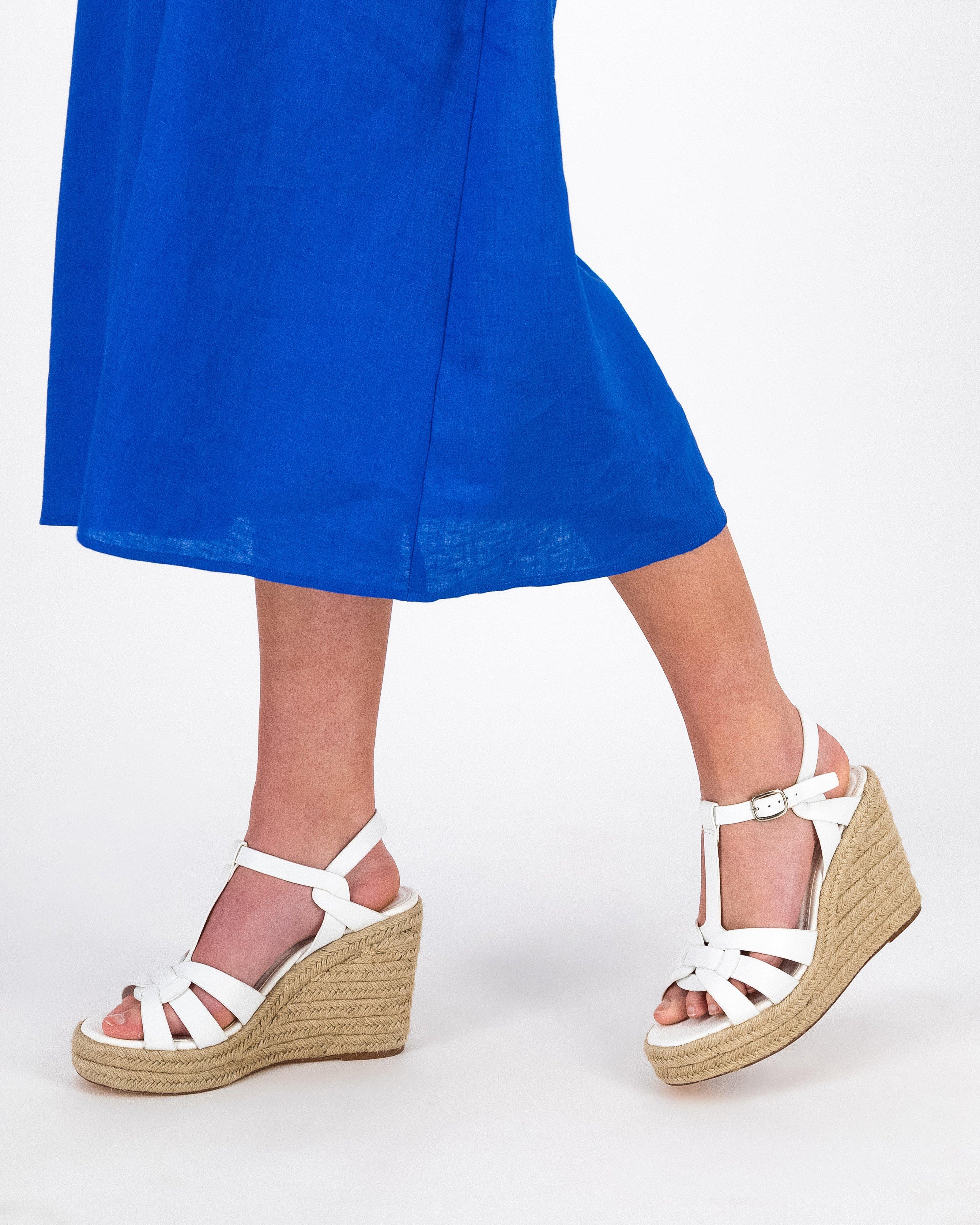 Erin Leather Wedge - Poetry Clothing Store