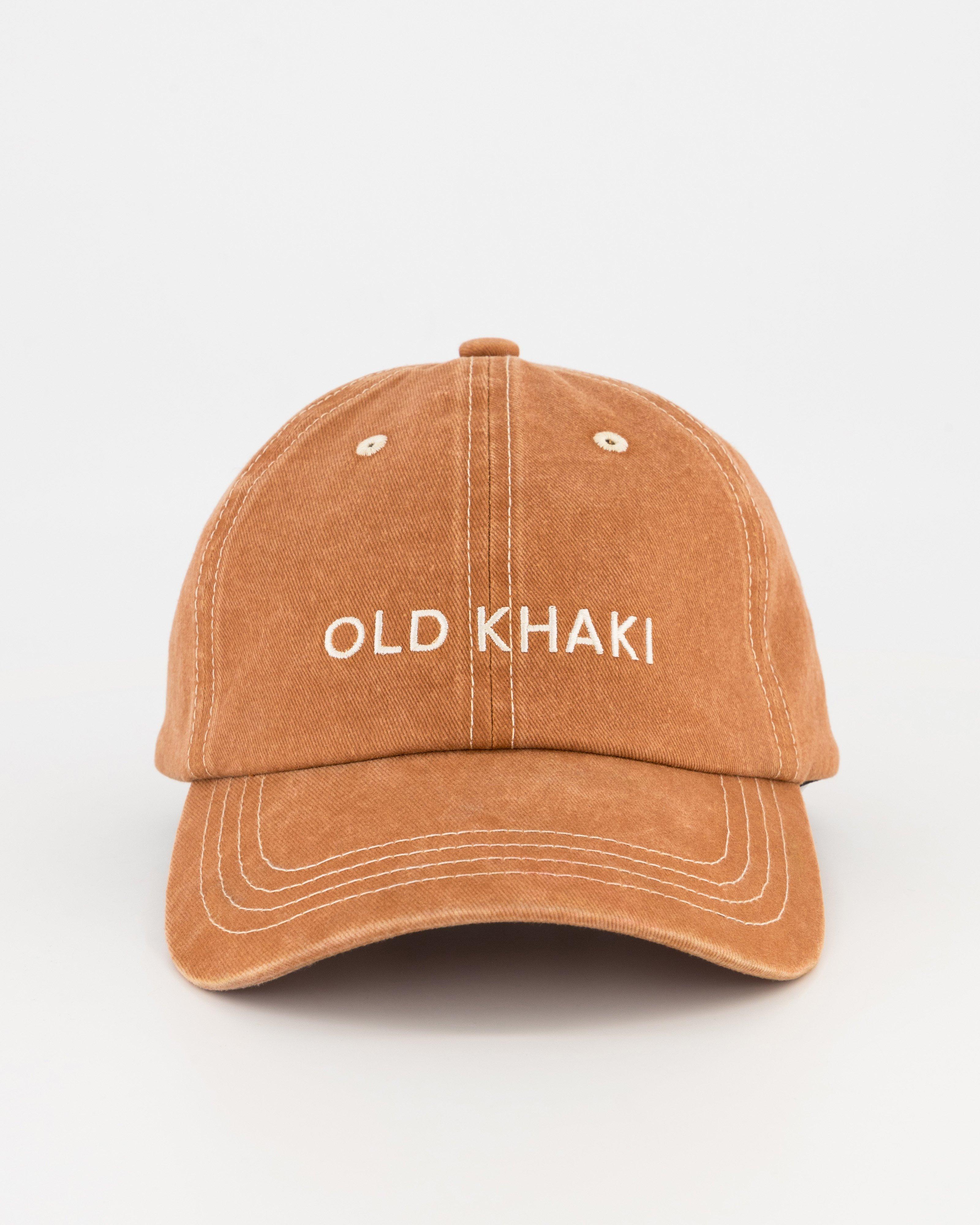Men’s Cane Embroidered Peak Cap | Old Khaki