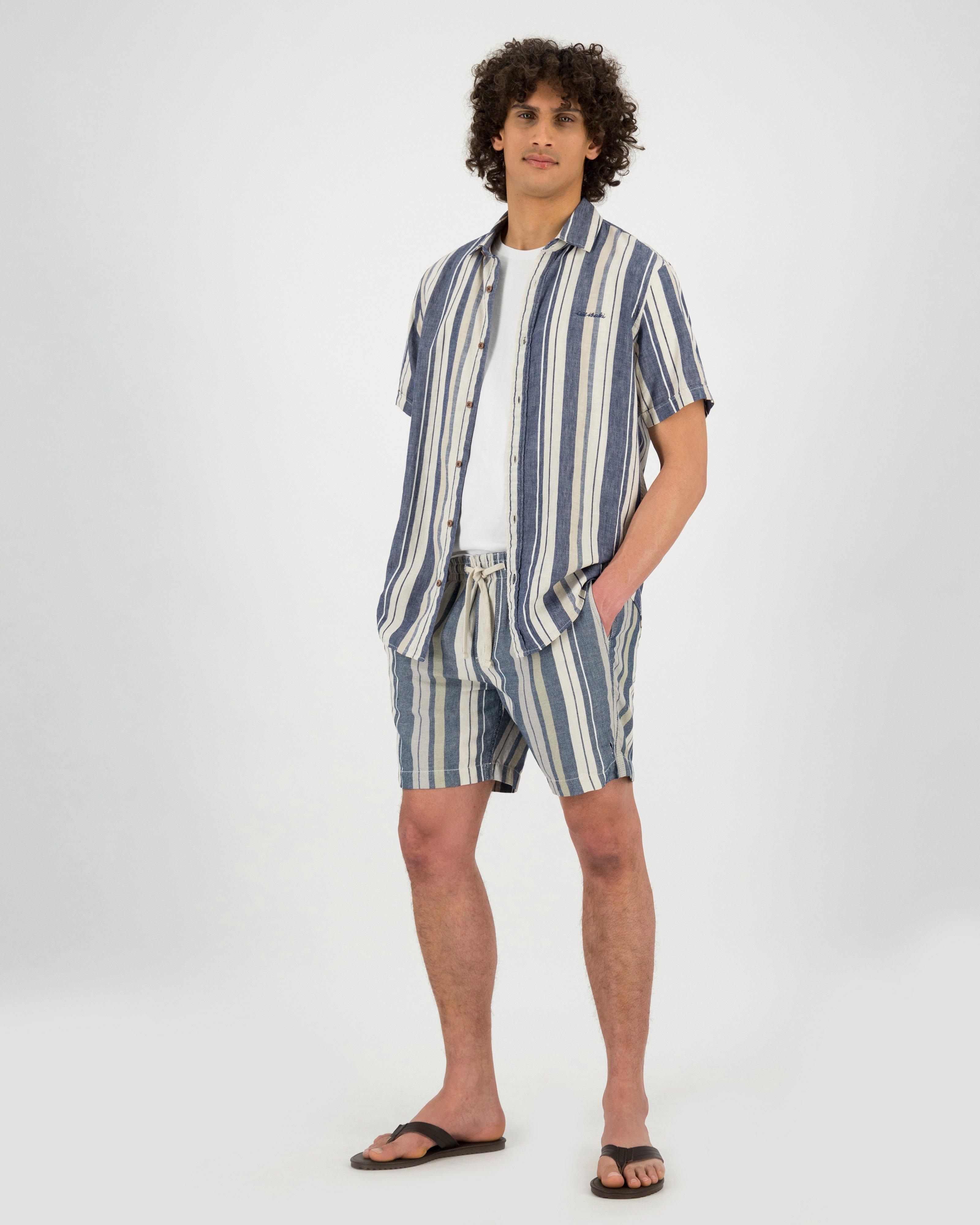 Men's Mike Regular Fit Stripe Shirt | Old Khaki