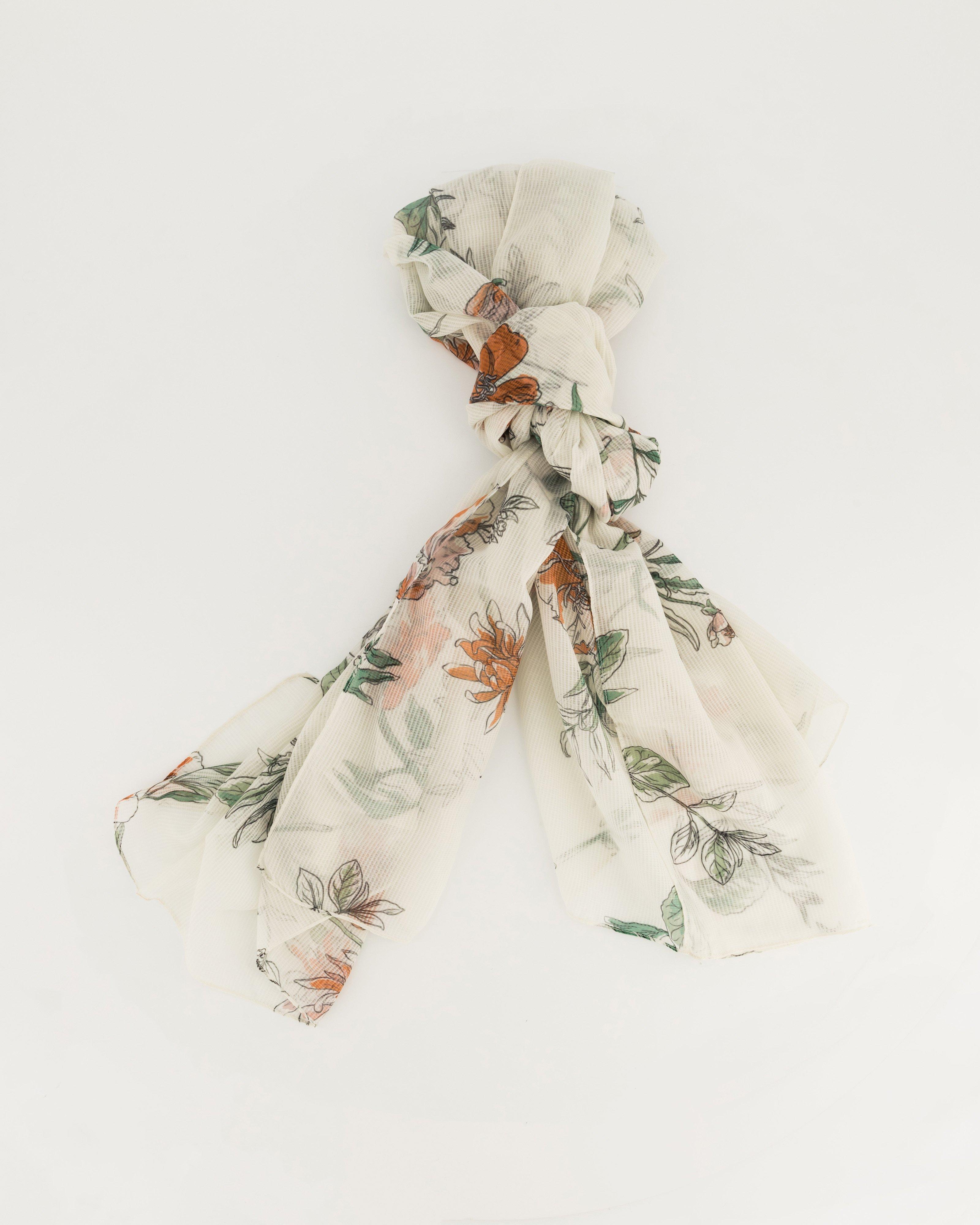 Evera Sketchy Outline Printed Scarf - Poetry Clothing Store