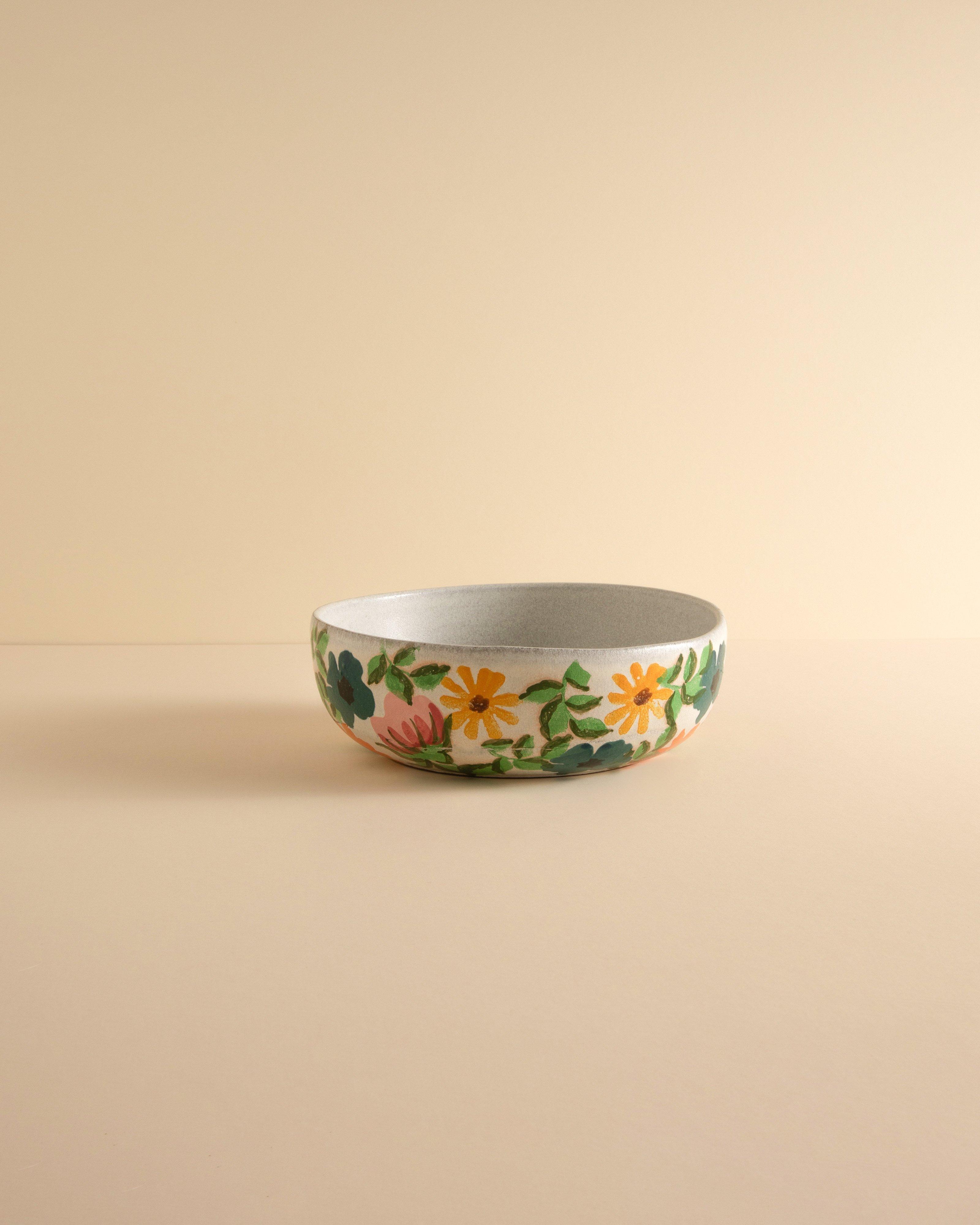 Floral Serving Bowl - Poetry Clothing Store