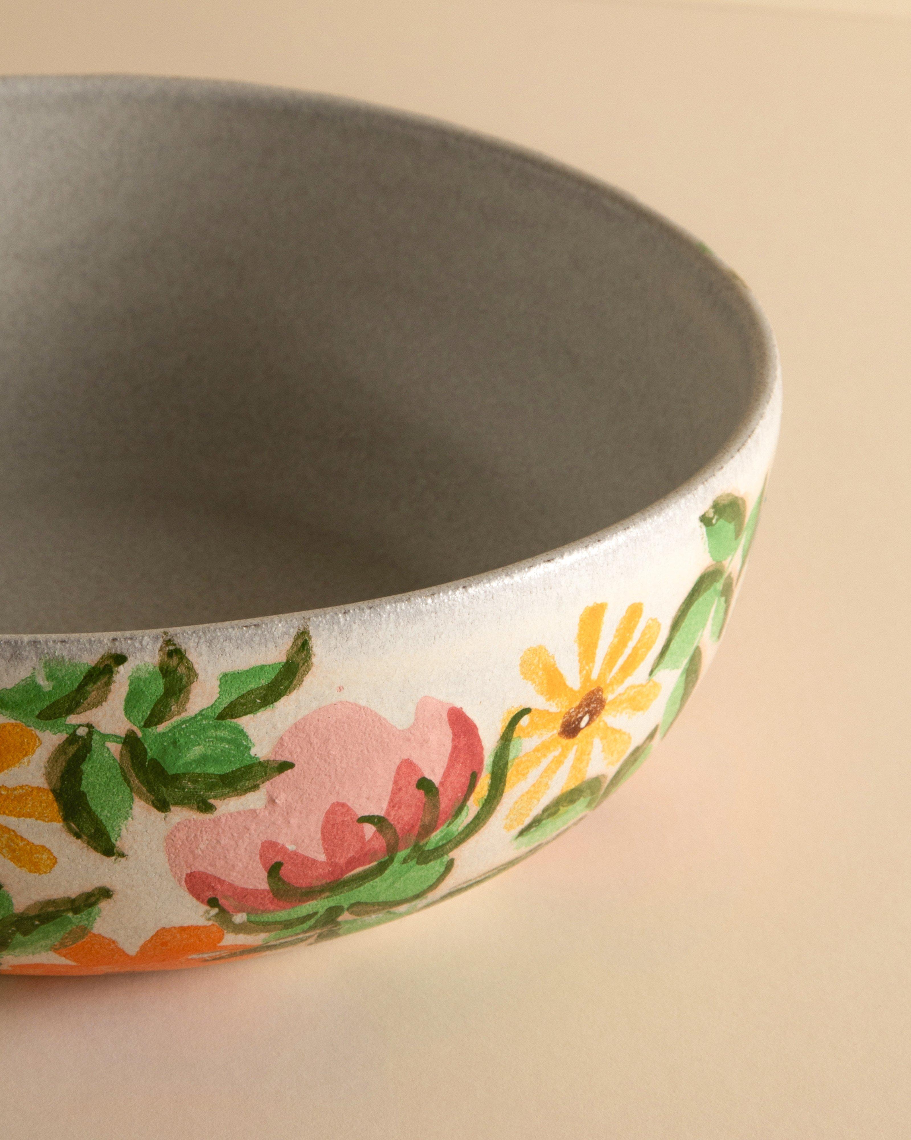 Floral Serving Bowl - Poetry Clothing Store