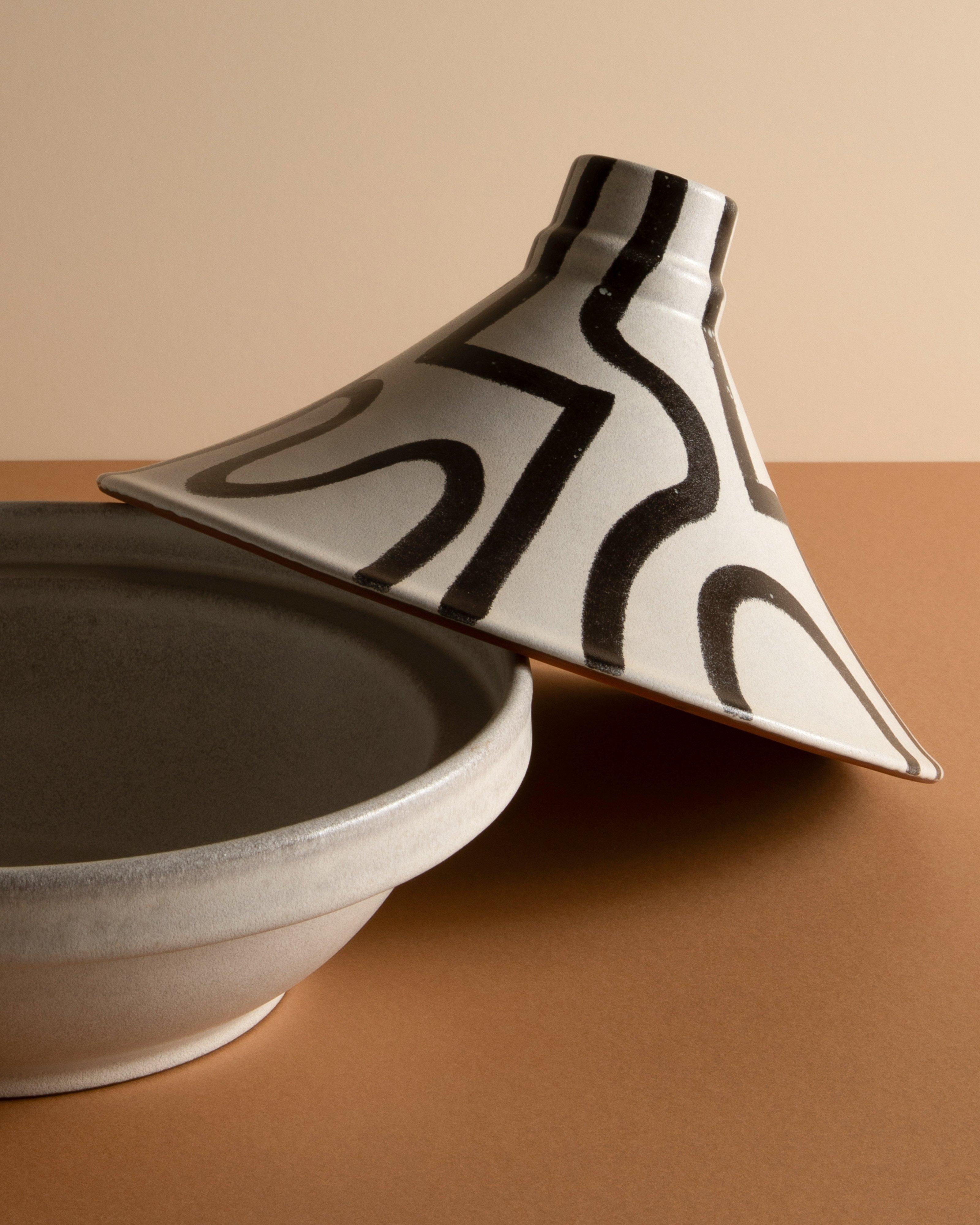 Monochromatic Large Tagine - Poetry Clothing Store